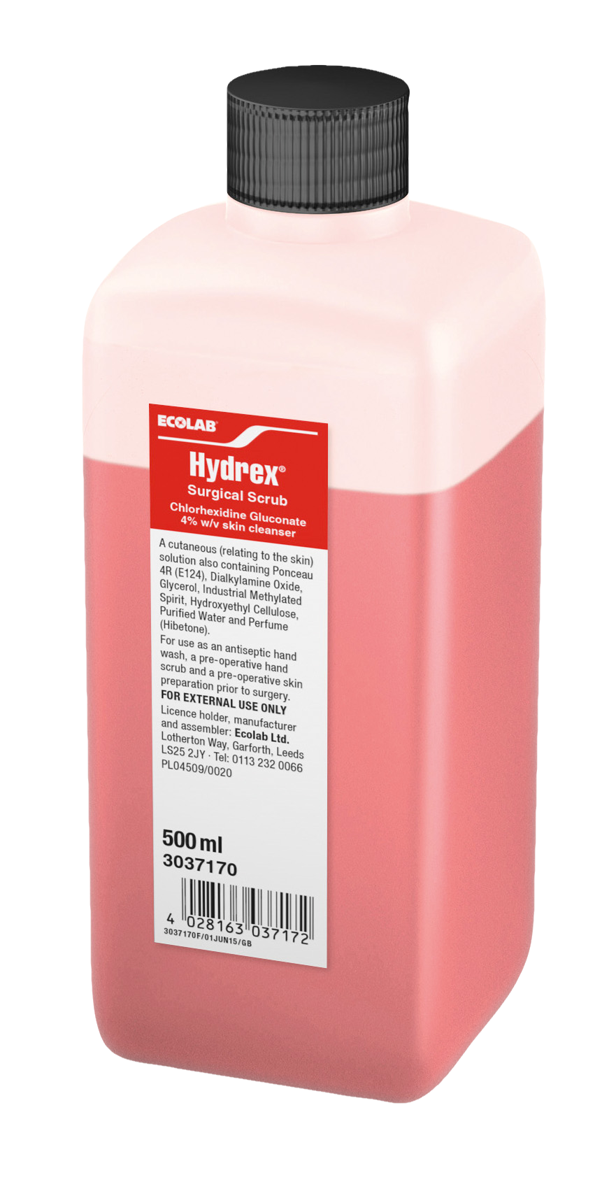 Ecolab Hydrex Surgical Scrub 500ml 145530 - Henry Schein - UK