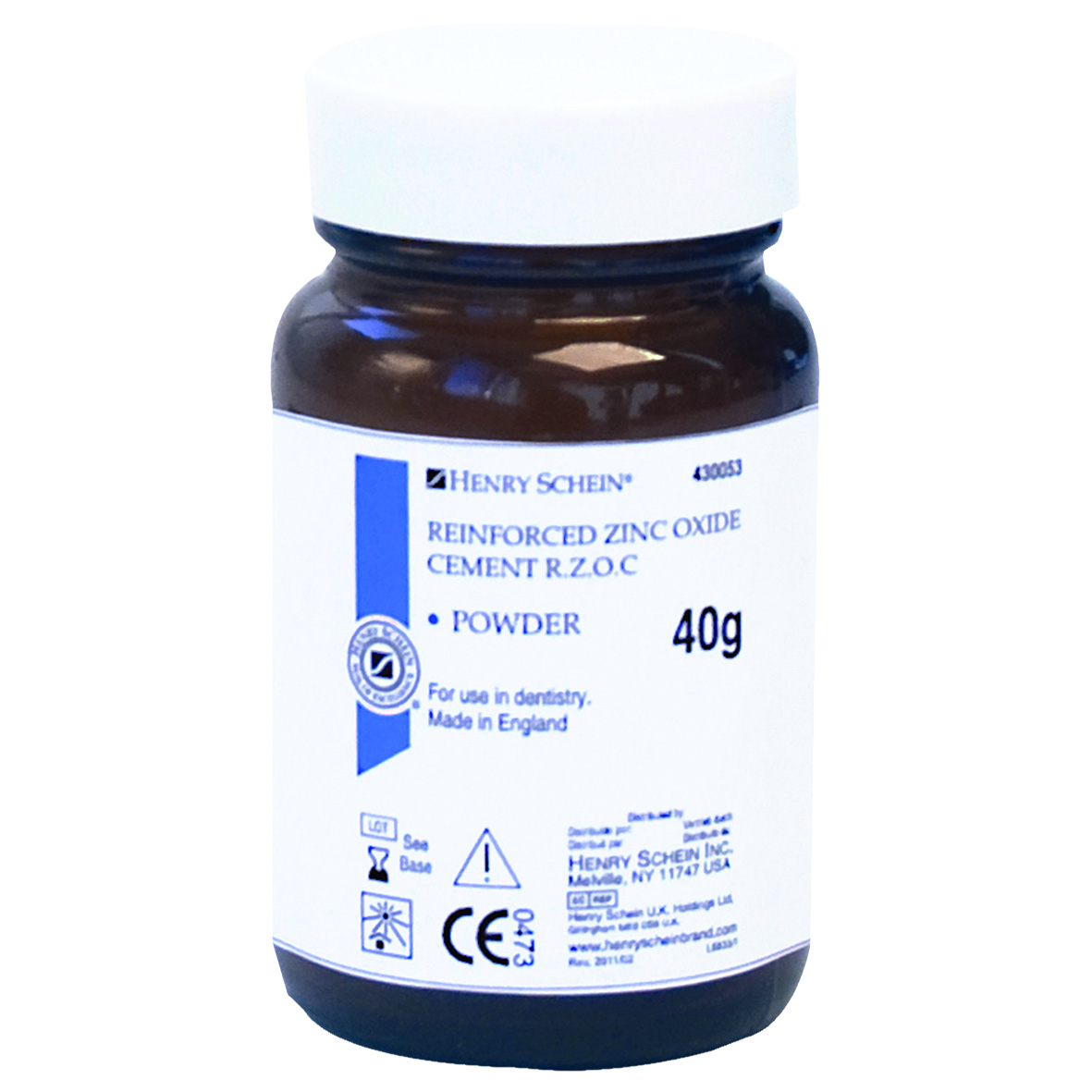 Henry Schein HS Reinforced Zinc Oxide Cement Powder 40g 430053 - Henry ...