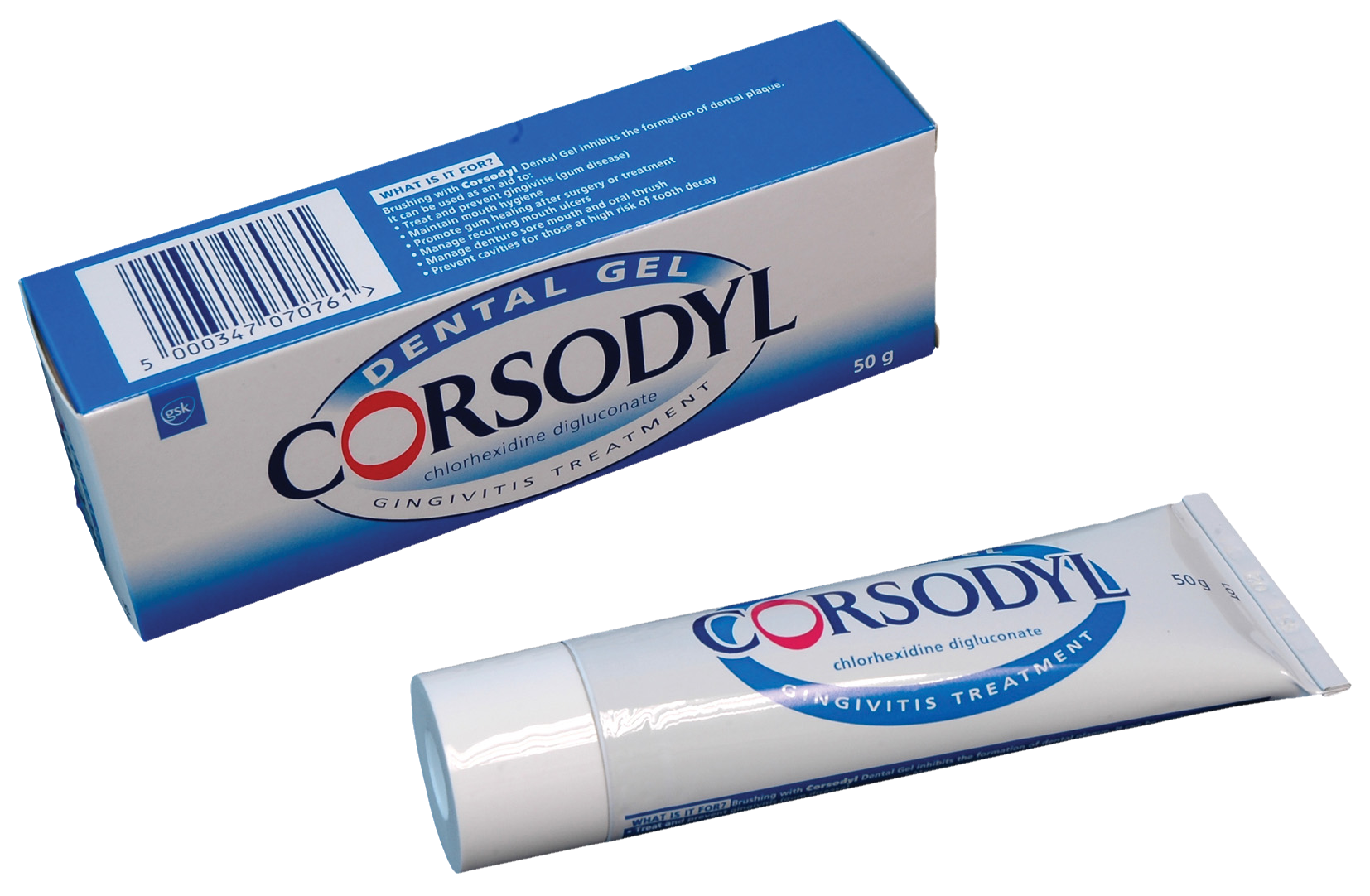 GSK Corsodyl Gel Single 50g 63702 - Henry Schein - UK