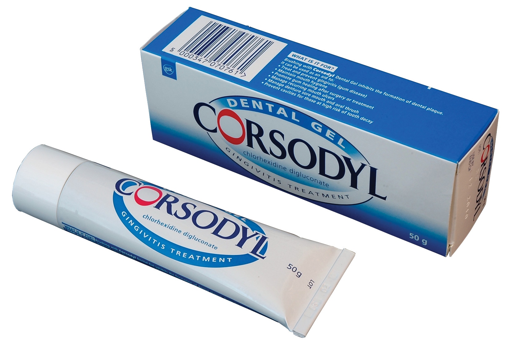 GSK Corsodyl Gel Single 50g 63702 - Henry Schein - UK