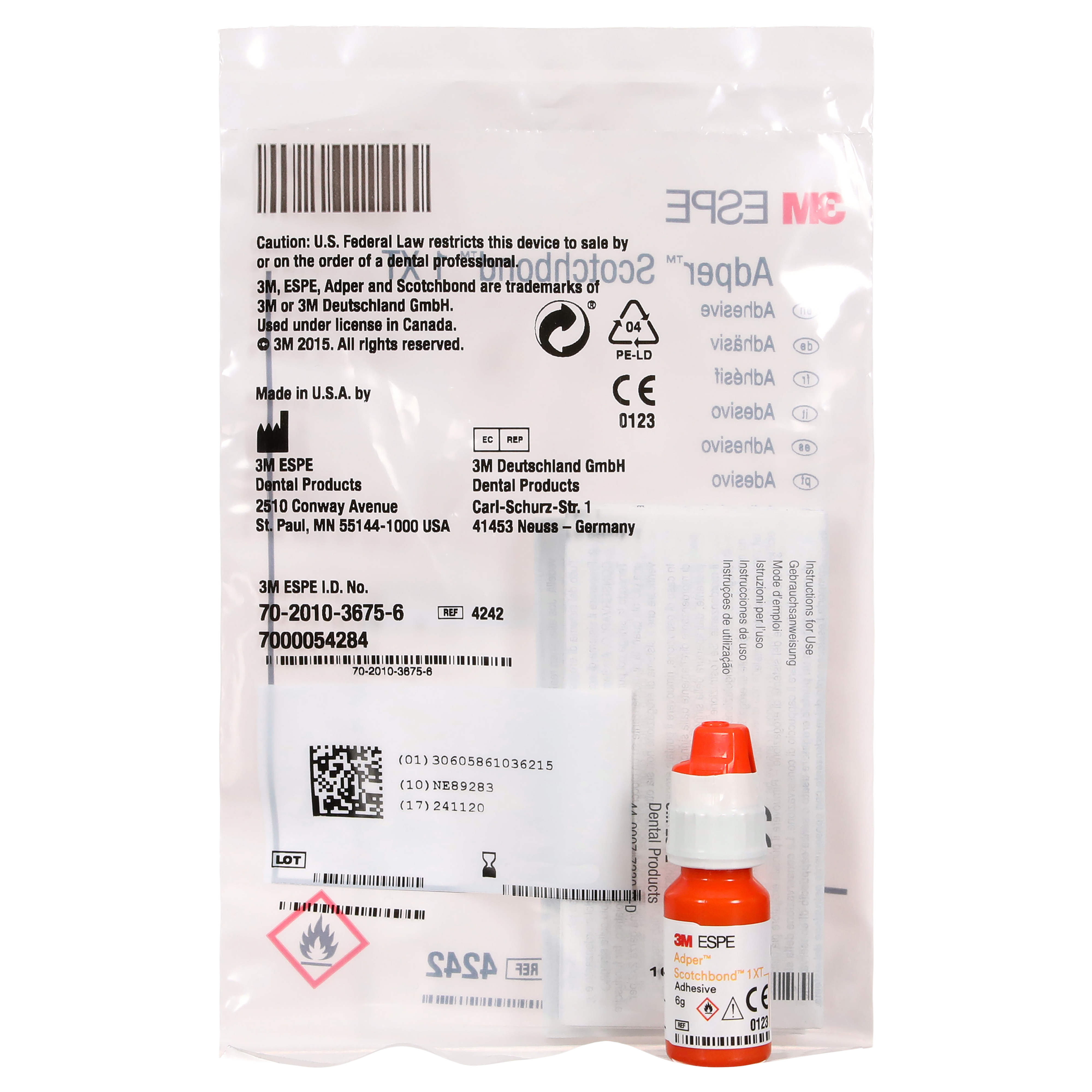 Solventum Scotchbond 1 XT Total-Etch Adhesive Bottle 6ml 204992 - Henry ...
