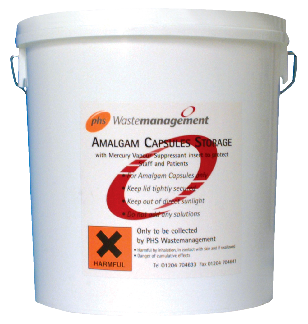 PHS Waste Management Capsecure Amalgam Capsule Waste Storage Unit 6Ltr ...
