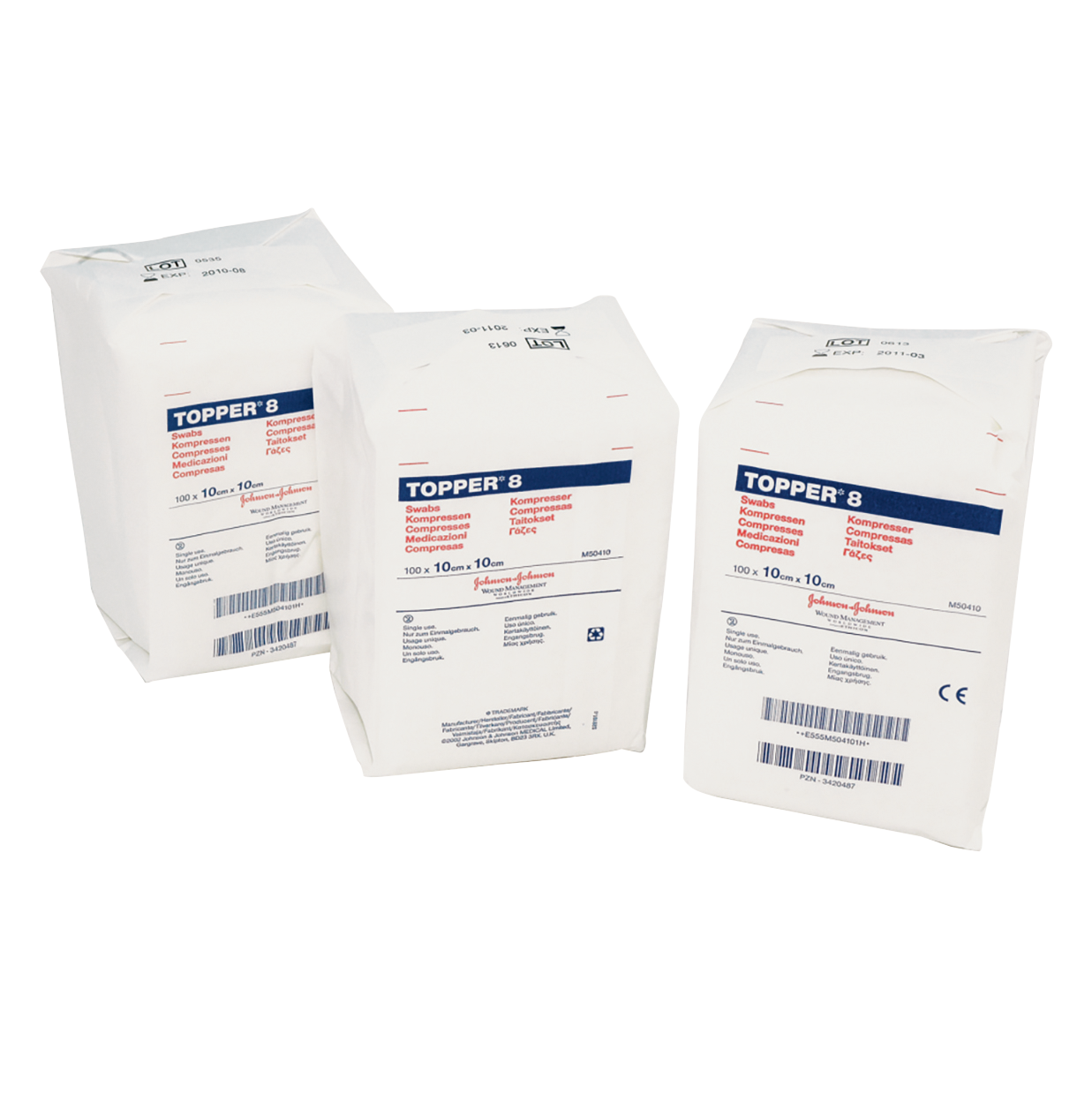 Systagenix Topper 8 Swabs 8-Ply 5 x 5cm 100pk 504526 - Henry Schein - UK