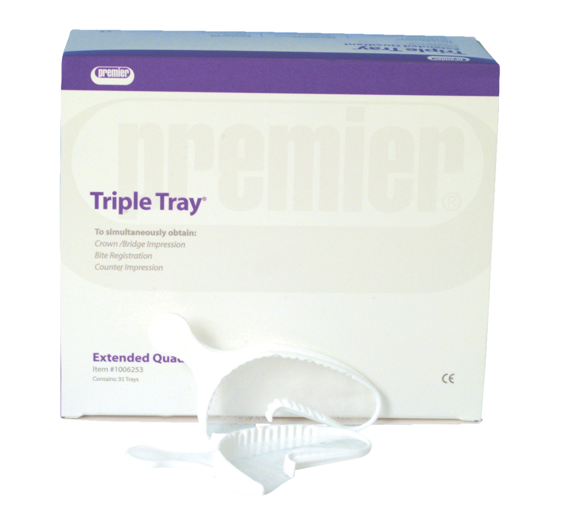 Premier Dental Premier Triple Trays Extended Quadrant 35pk 054416 ...