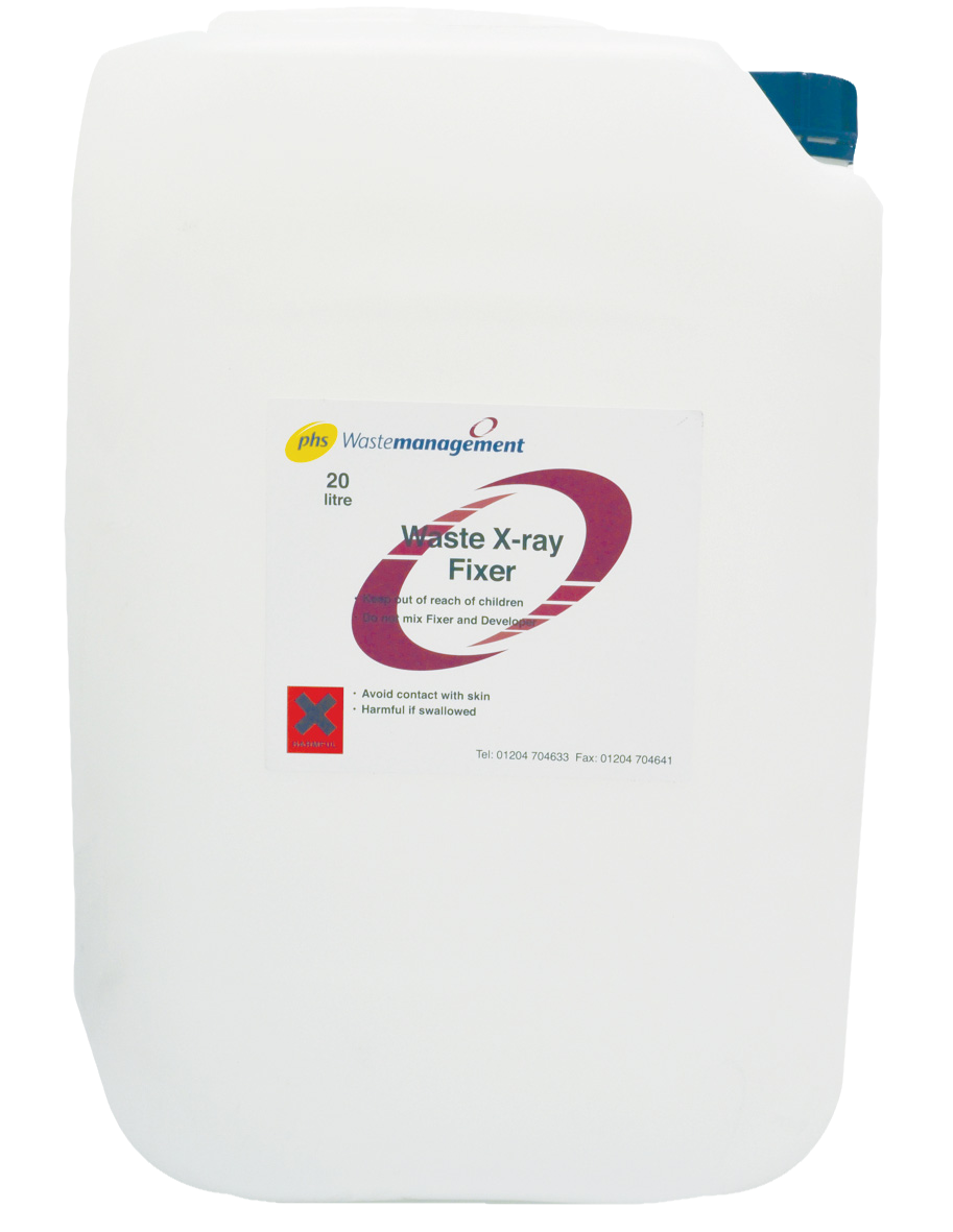 PHS Waste Management Waste X-Ray Fixer Collection and Disposal 20L ...