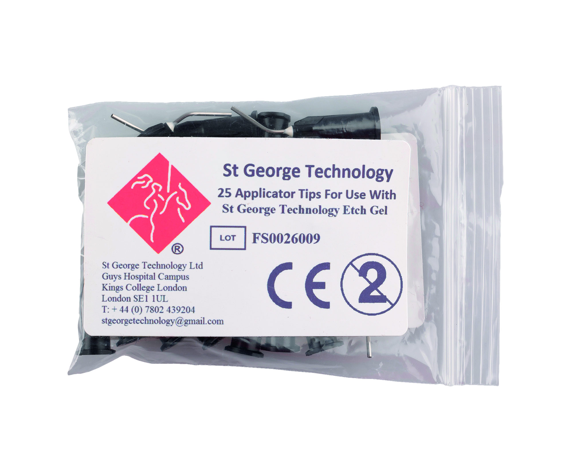 J & D Black Ltd. St George Etch Gel Tips 25pk 205080 - Henry Schein - UK
