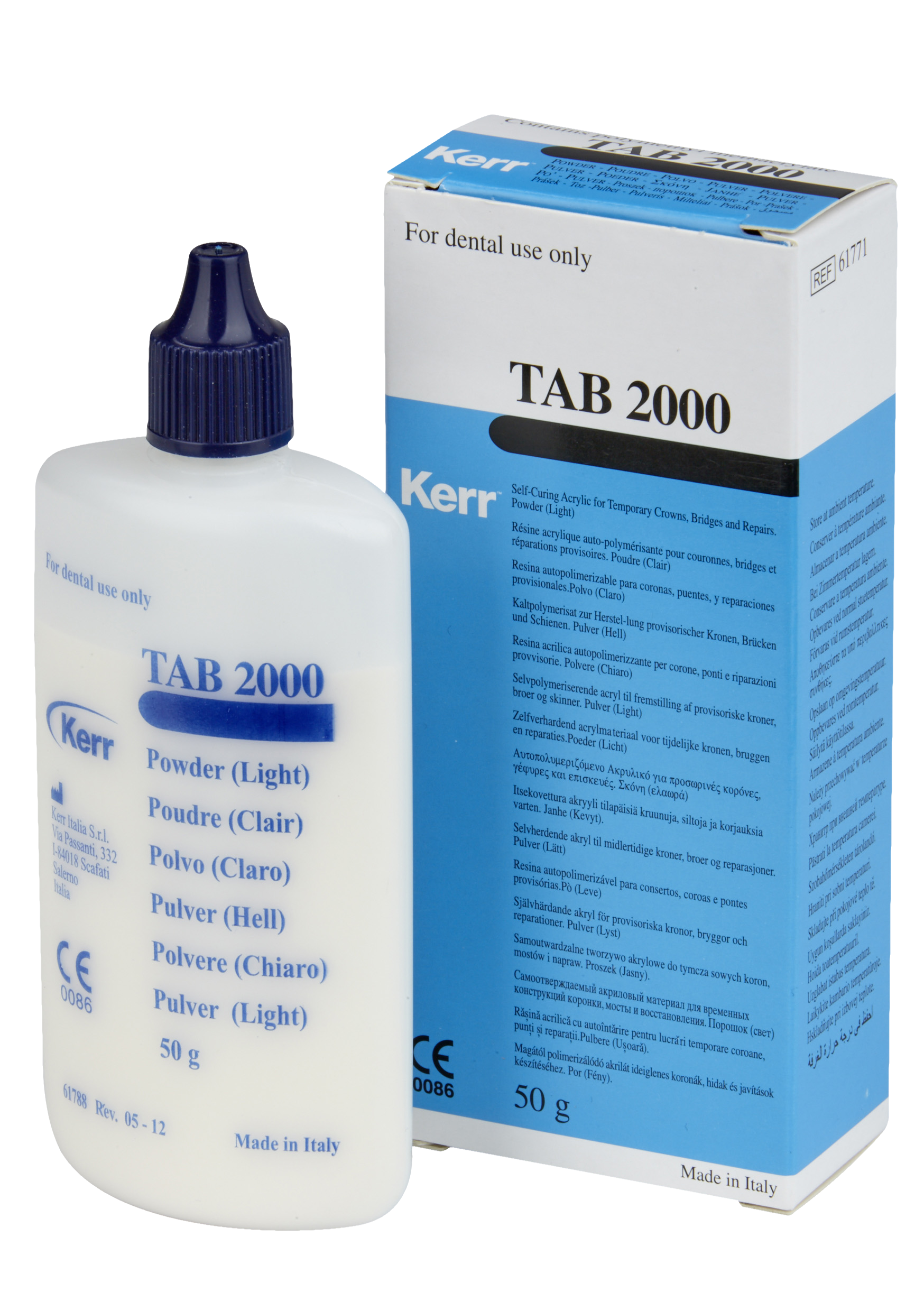 Kerr TAB 2000 Powder Light 50g 180446 - Henry Schein - UK