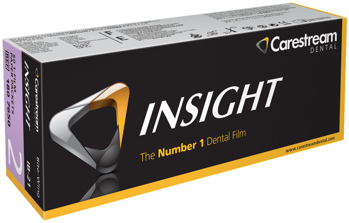 Carestream Insight IB-21 Bitewing Film Post 31x41mm 50pk 550158 - Henry Schein - UK