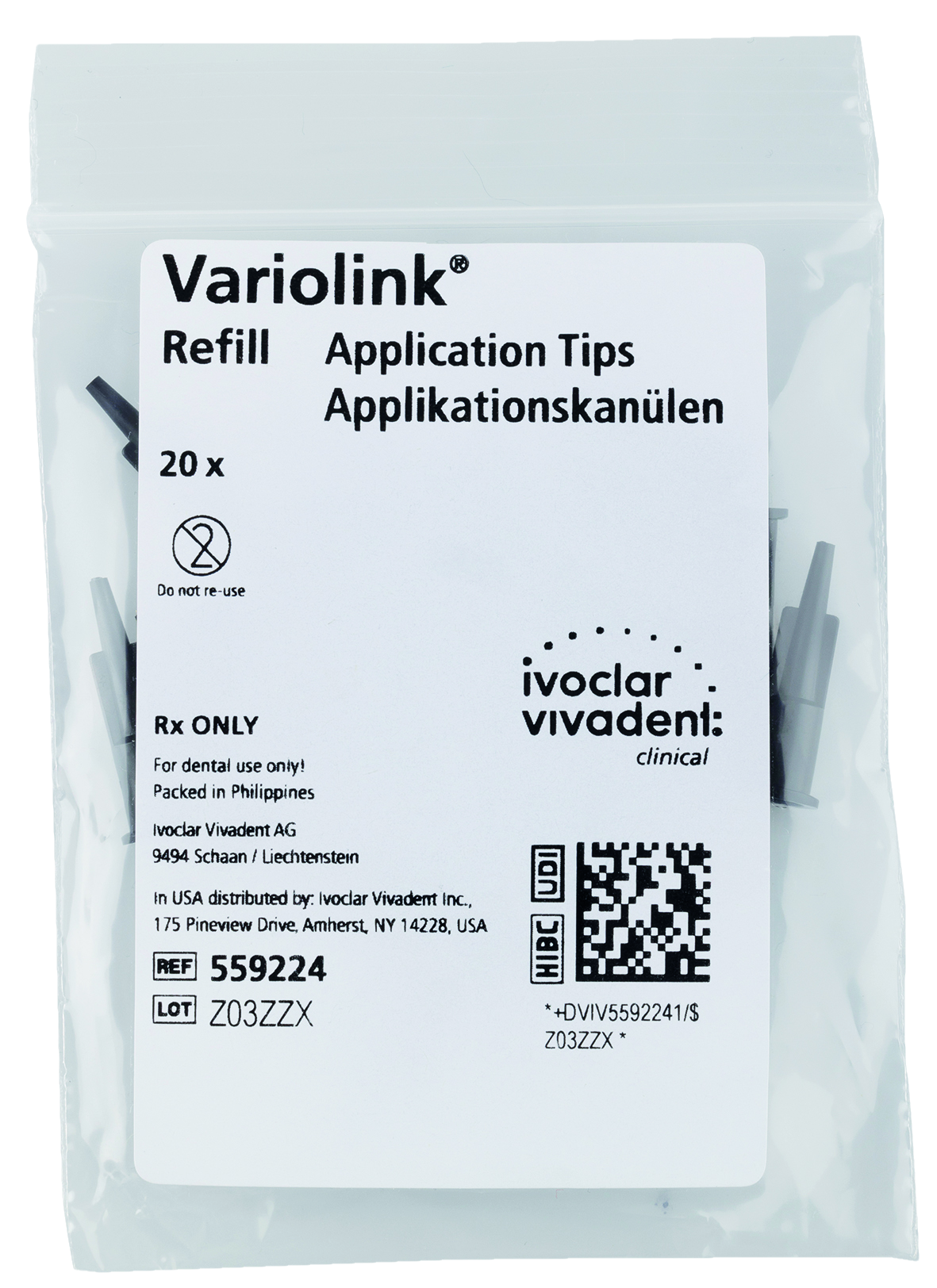 Ivoclar Variolink II 2 Cannulas 20pk 204250 - Henry Schein - UK