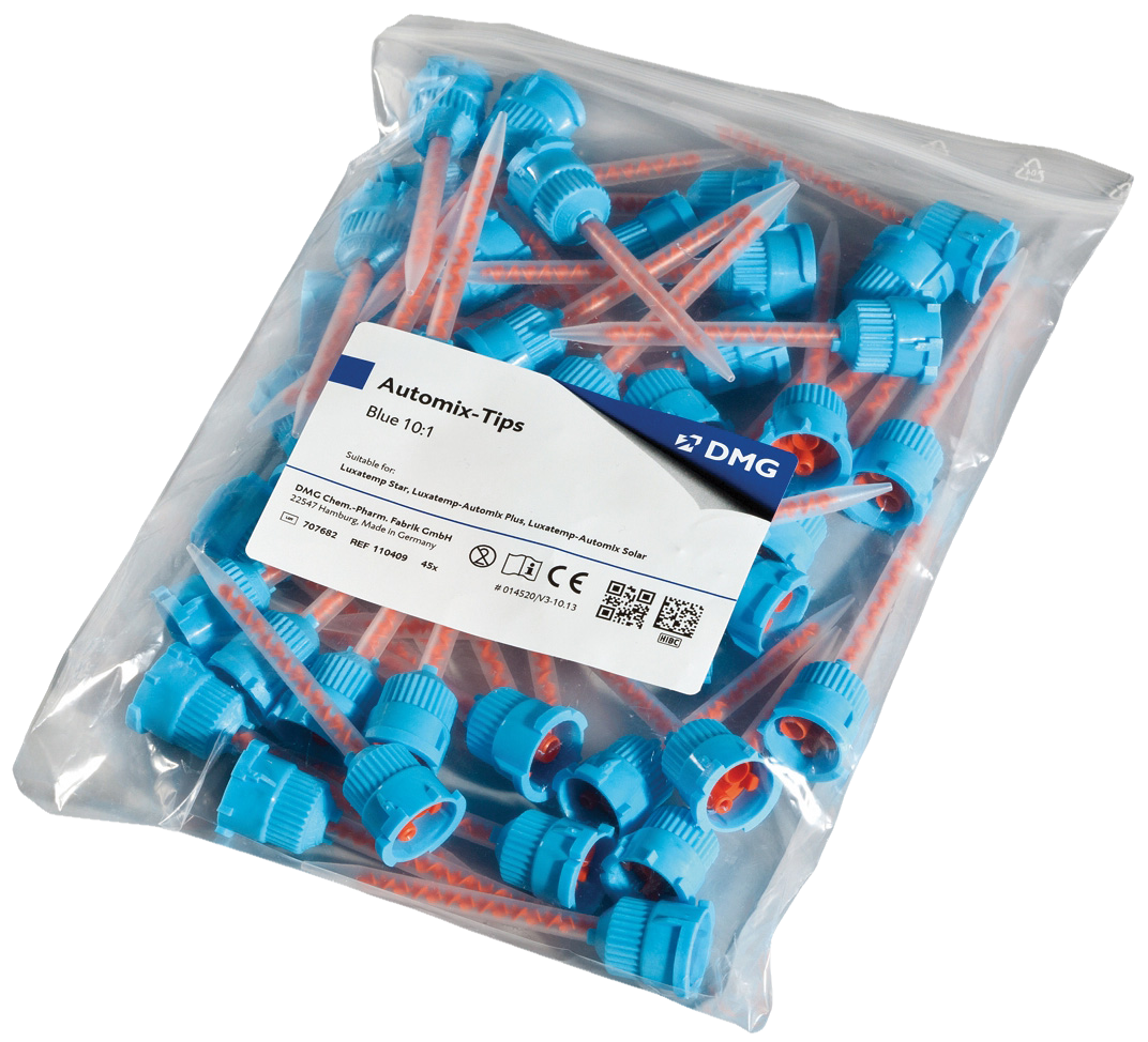 DMG Luxatemp Plus Mixing Tips 45pk 458330 - Henry Schein - UK