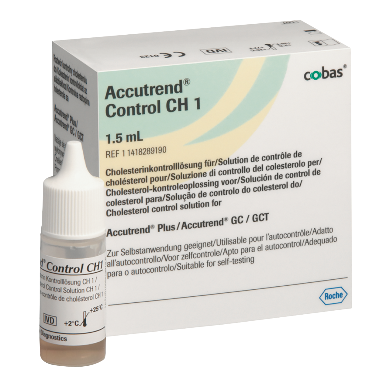 Roche Diagnostics Limited Accutrend Control CH 1 Cholesterol Solution 2 ...