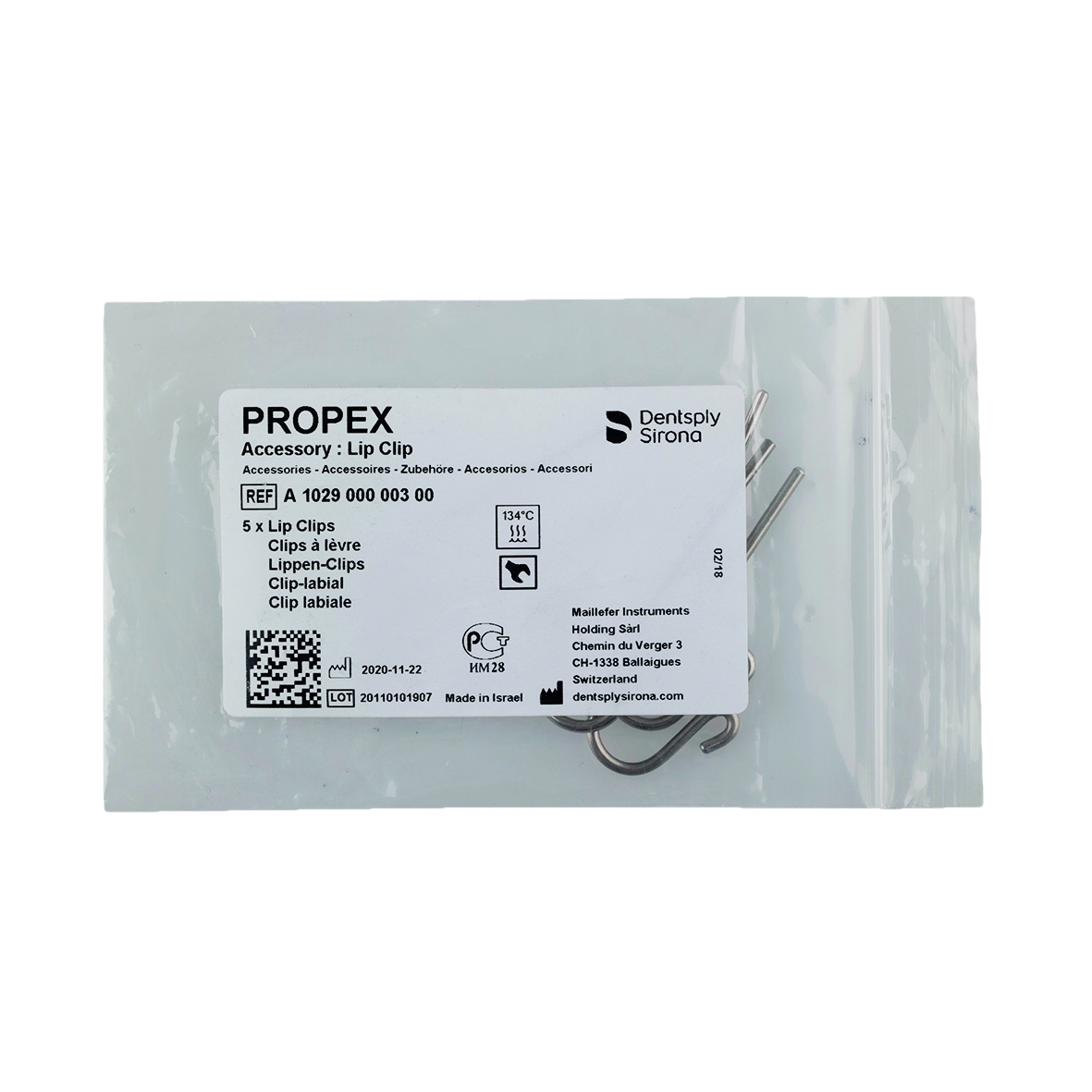 Maillefer Dentsply Lip Clip for Ray-Pex 4 & 5 5pk 800803 - Henry Schein ...