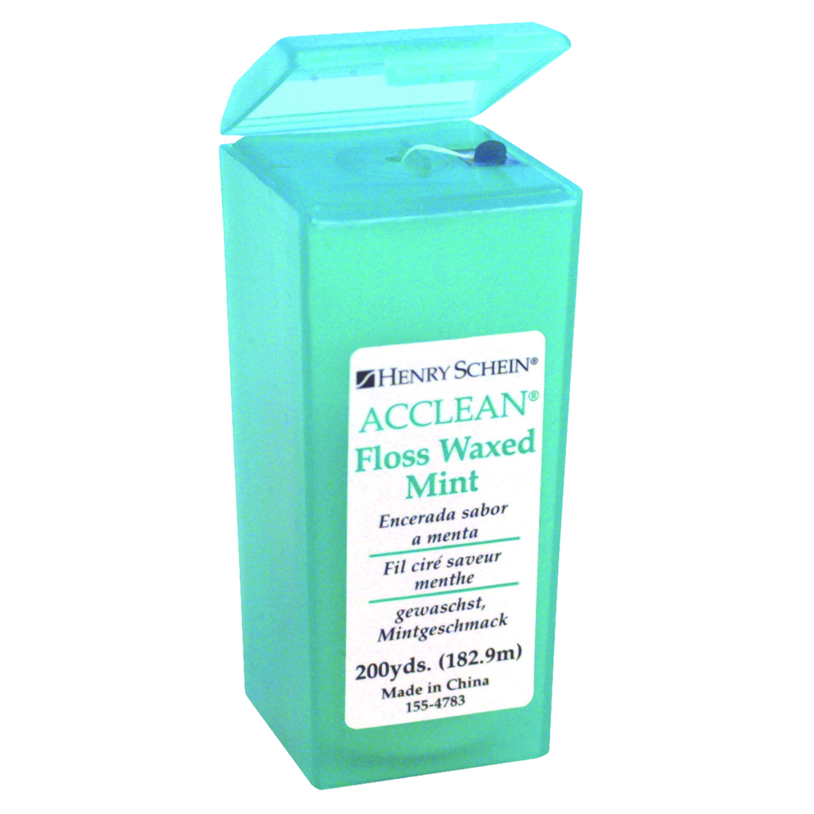 Henry Schein ACCLEAN Dental Floss Waxed Mint 200yd 1554783 - Henry ...