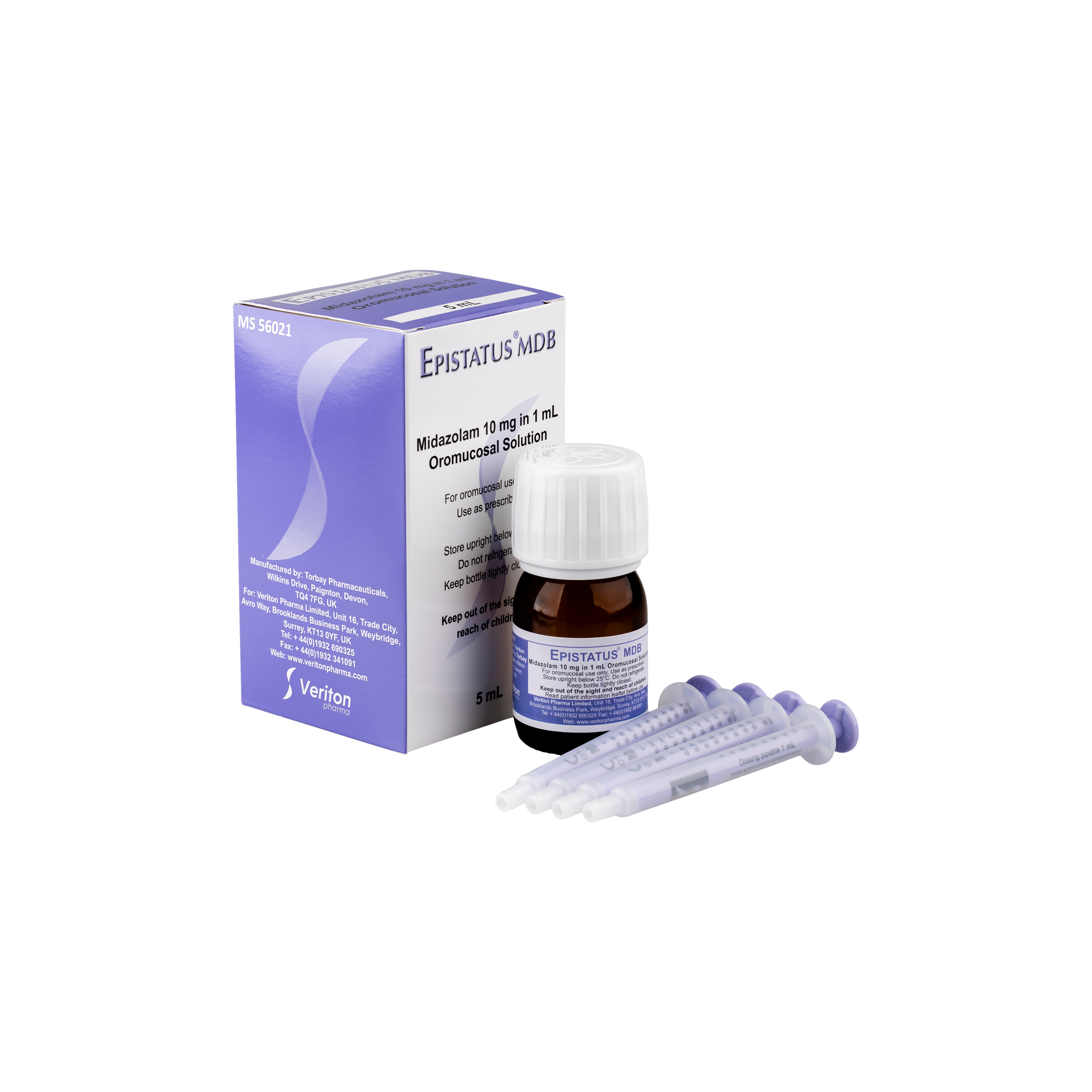 Epistatus Oromucosal Midazolam 10mg/1ml 5ml Bottle