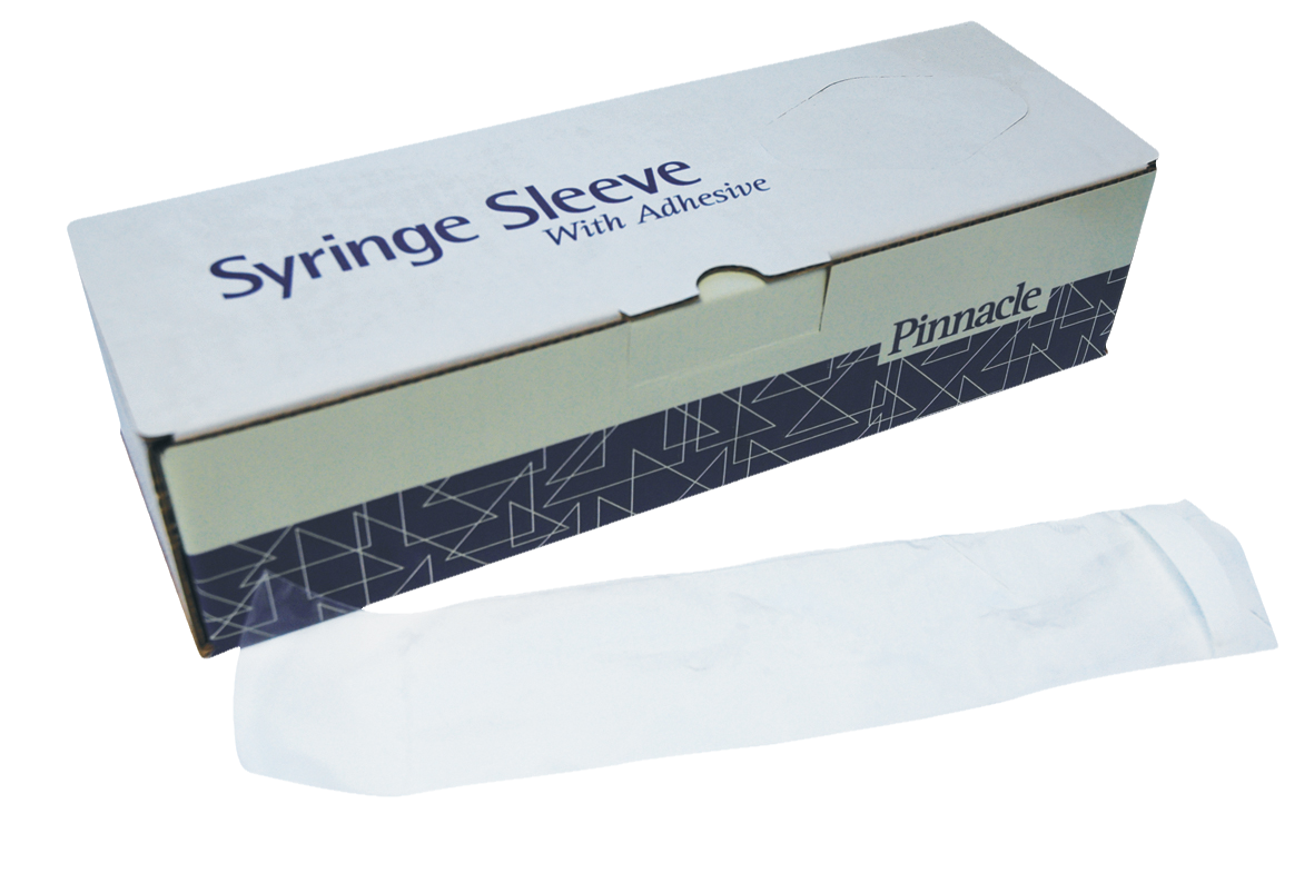 Kerr Pinnacle Syringe Sleeve Cover With Adhesive 6.4 x 25.4cm 500pk ...