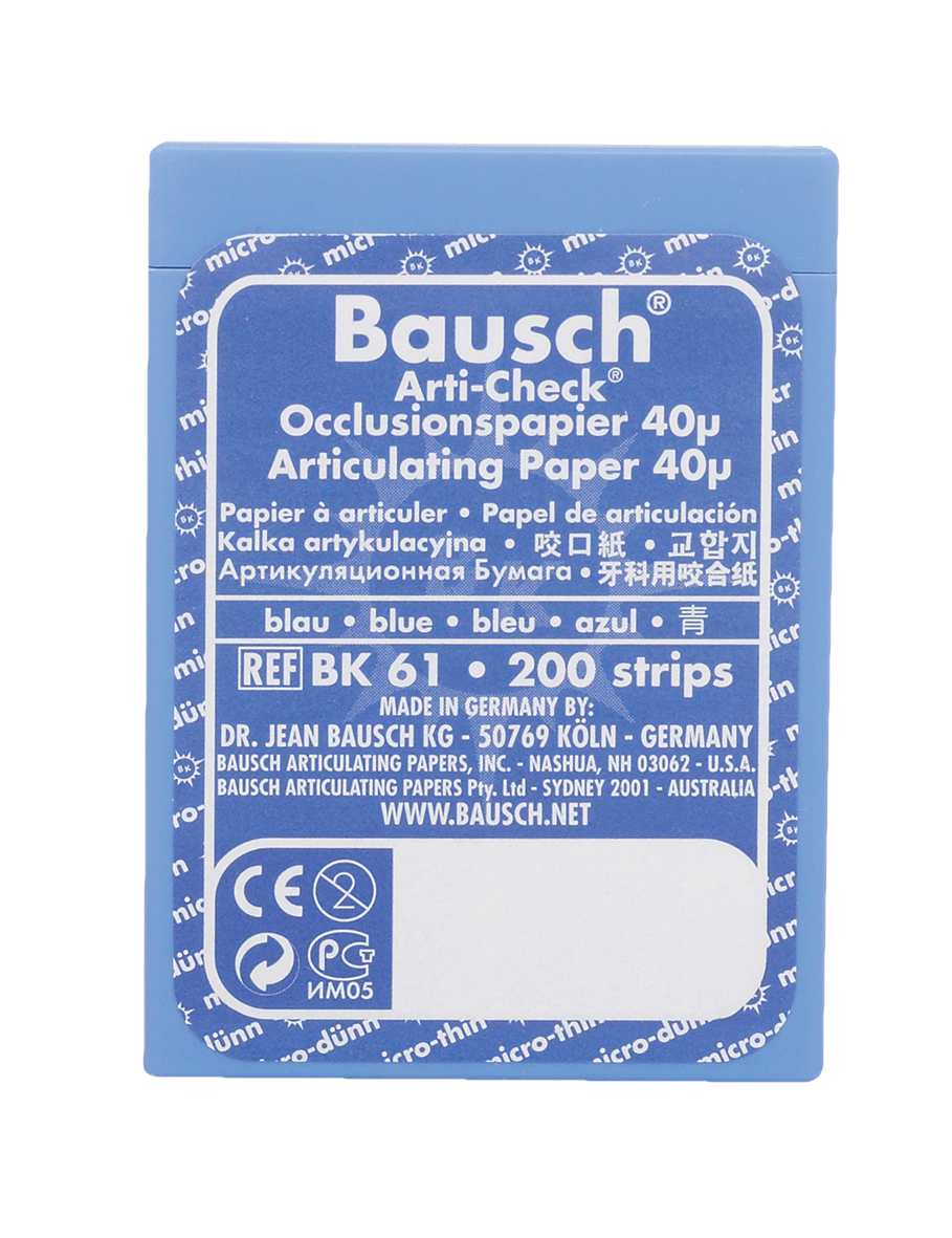 Bausch Articulating Paper Blue BK 61 1095739 - Henry Schein - Ireland