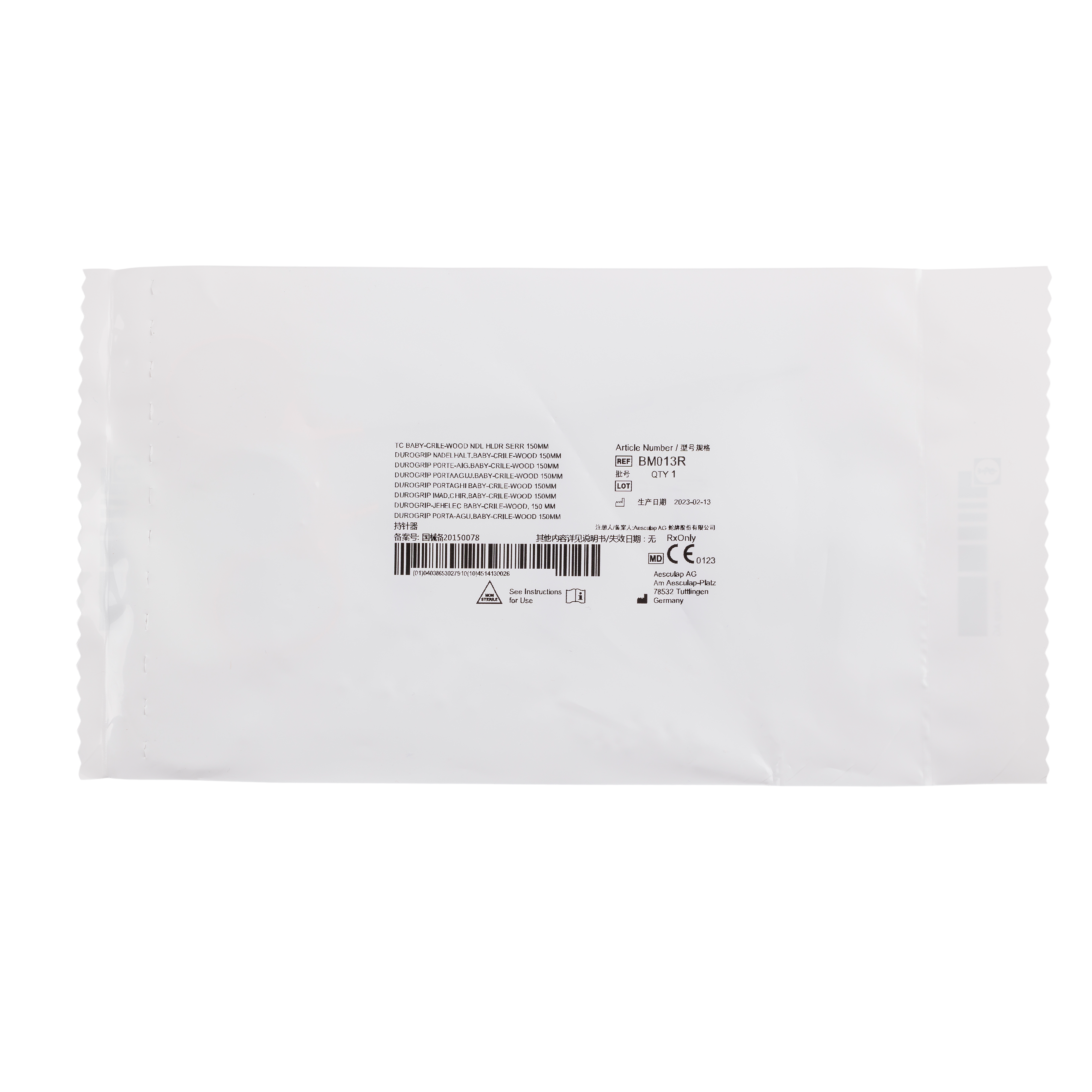 B Braun Crile-Wood Needle Holder 150mm 1096952 - Henry Schein - UK