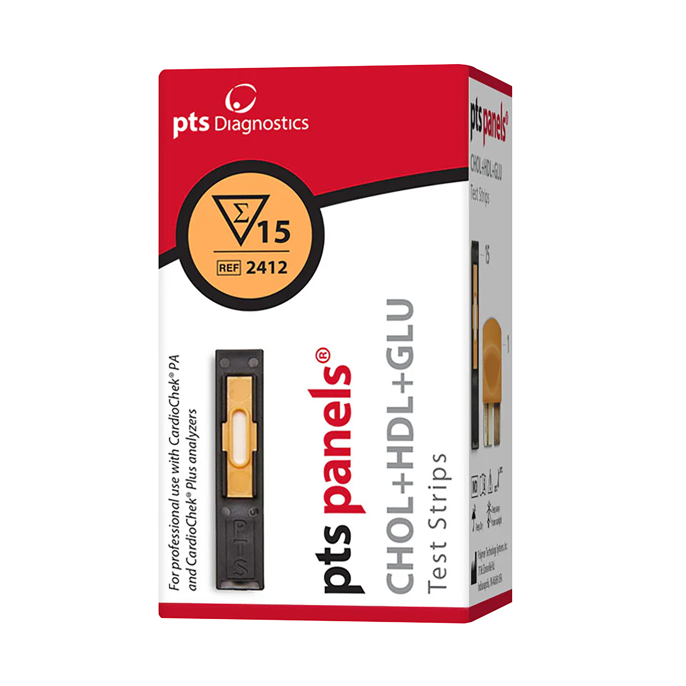 BHR Pharmaceuticals Panels Test Strips Cholesterol HDL Glucose 15pk ...