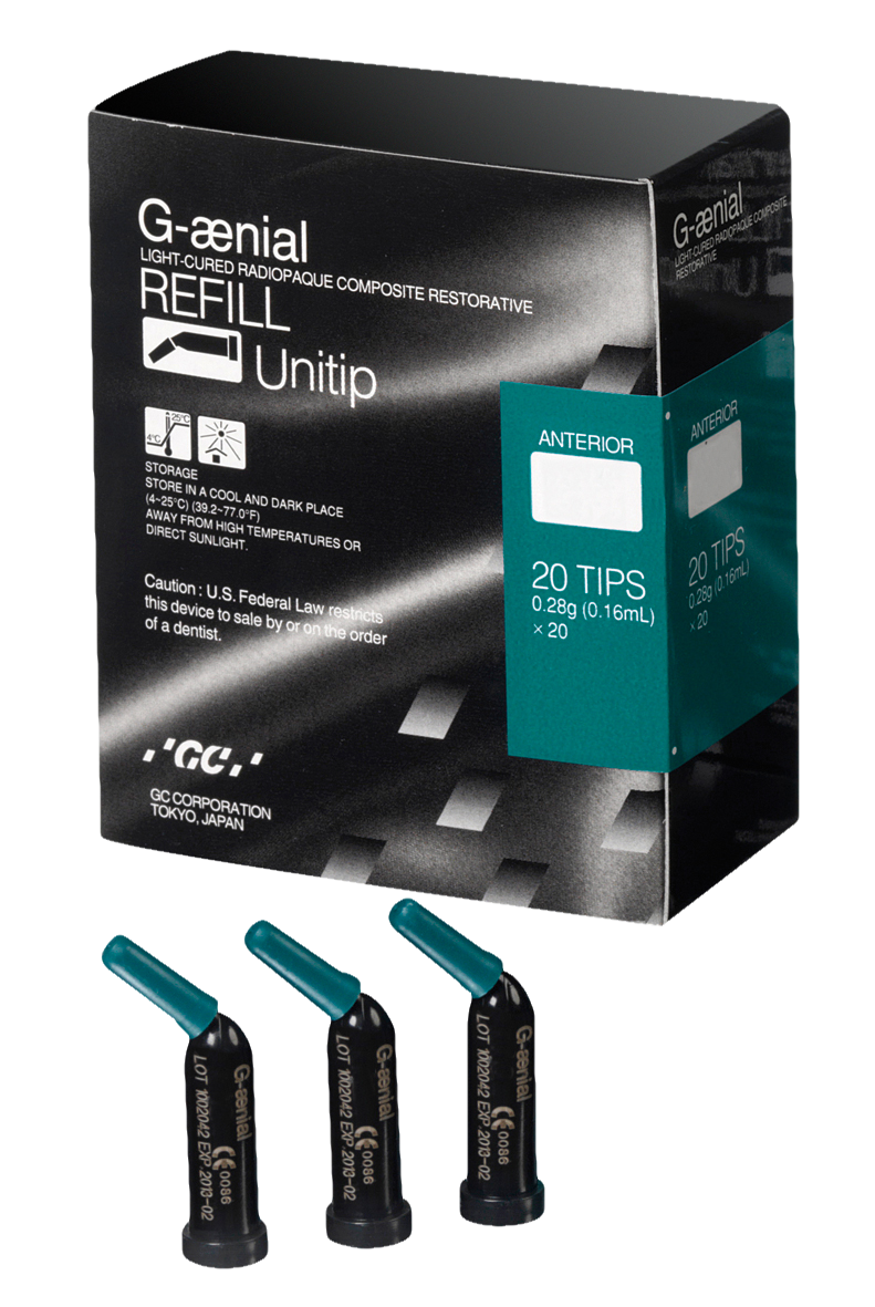 GC Europe G-Aenial LC Composite Unitip 0.16ml Anterior A1 20pk 1112531 ...
