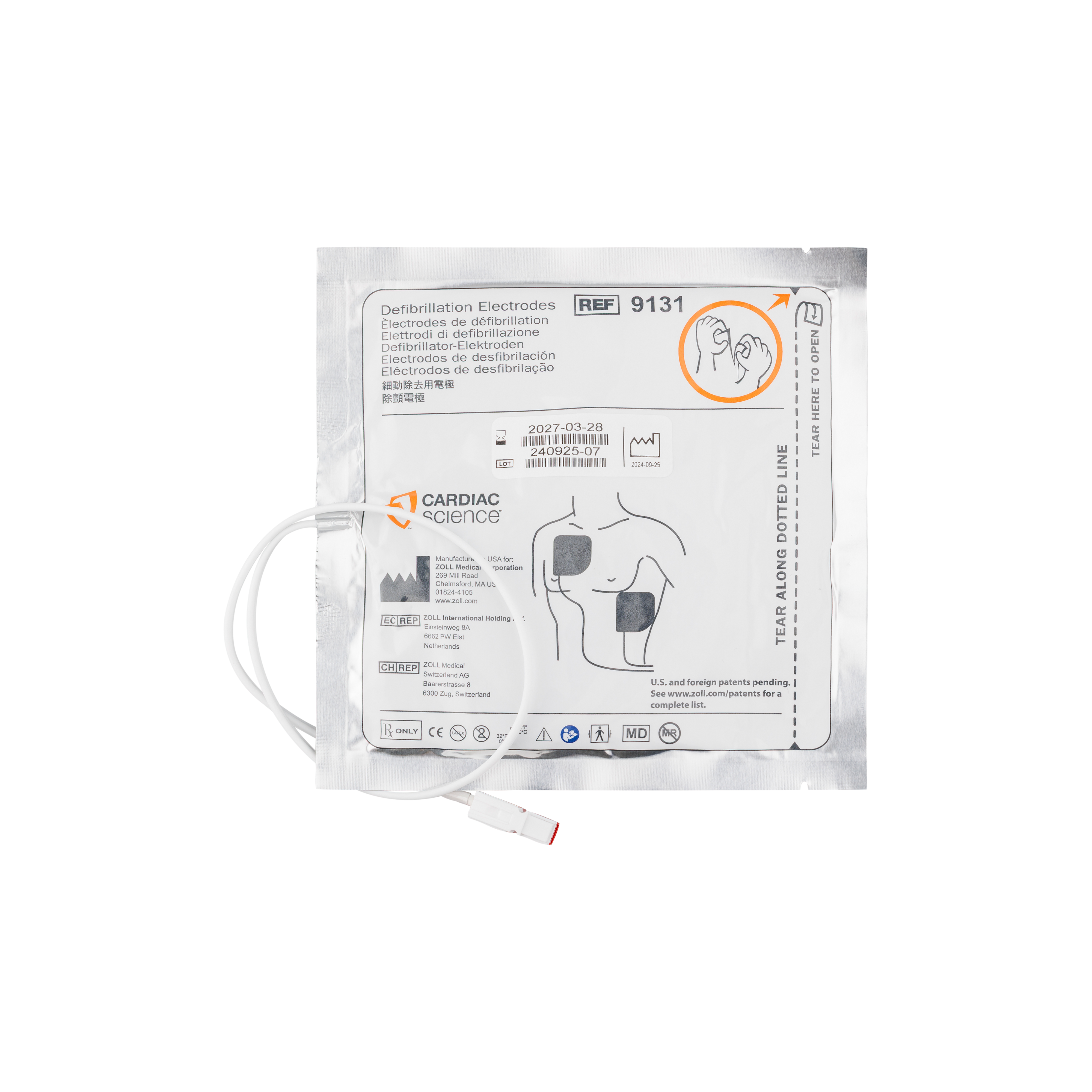 Cardiac Science Powerheart AED G3 Electrode Pads Adult 1112806 - Henry ...