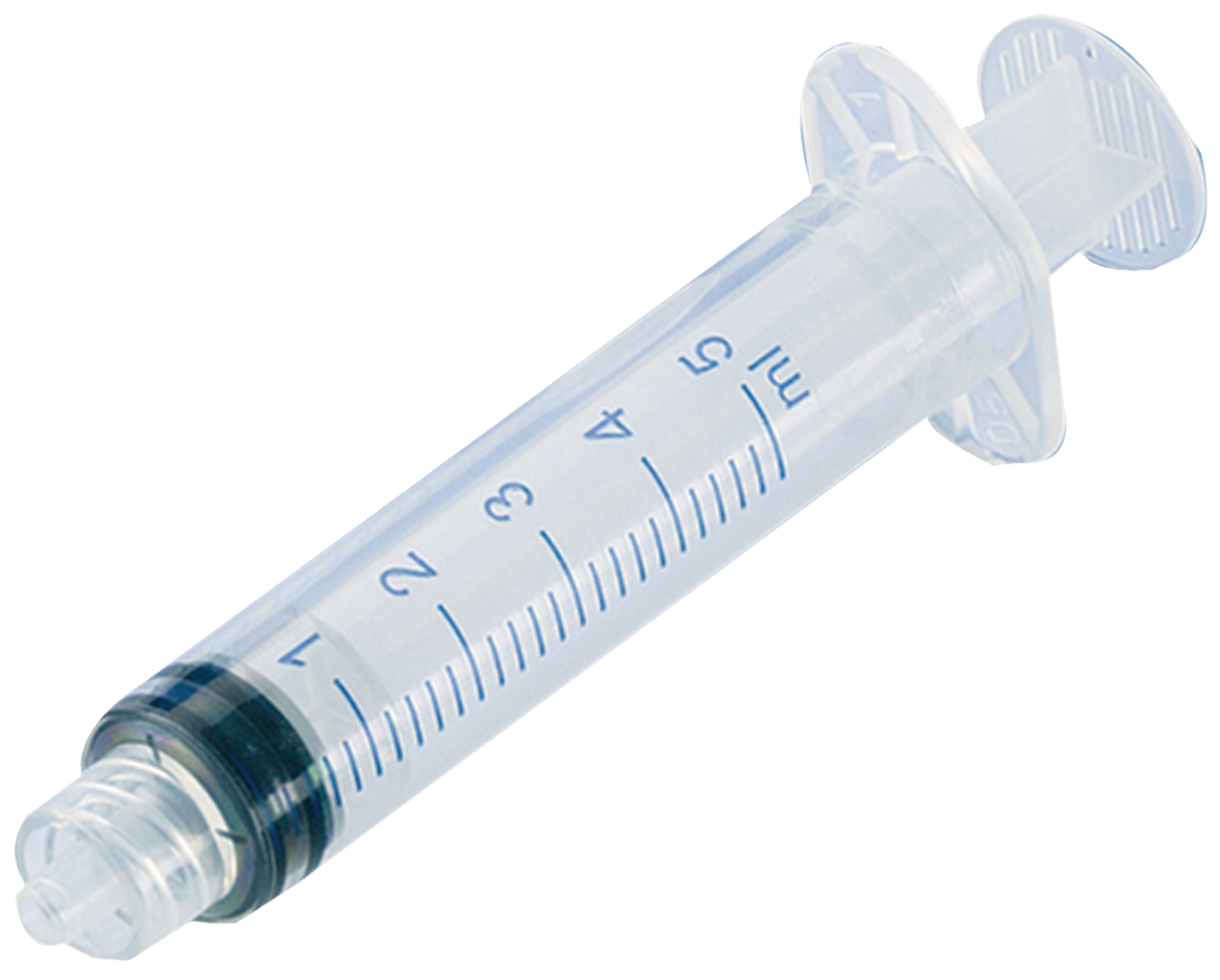 HS Disposable Syringe Sterile Luer Lock 5ml 100pk