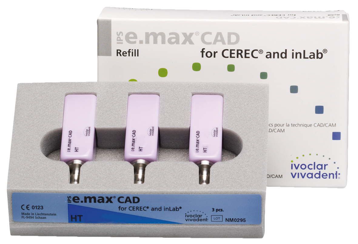 Ivoclar IPS e.max CAD CEREC inLab (HT) High Translucency Blocks Shade ...