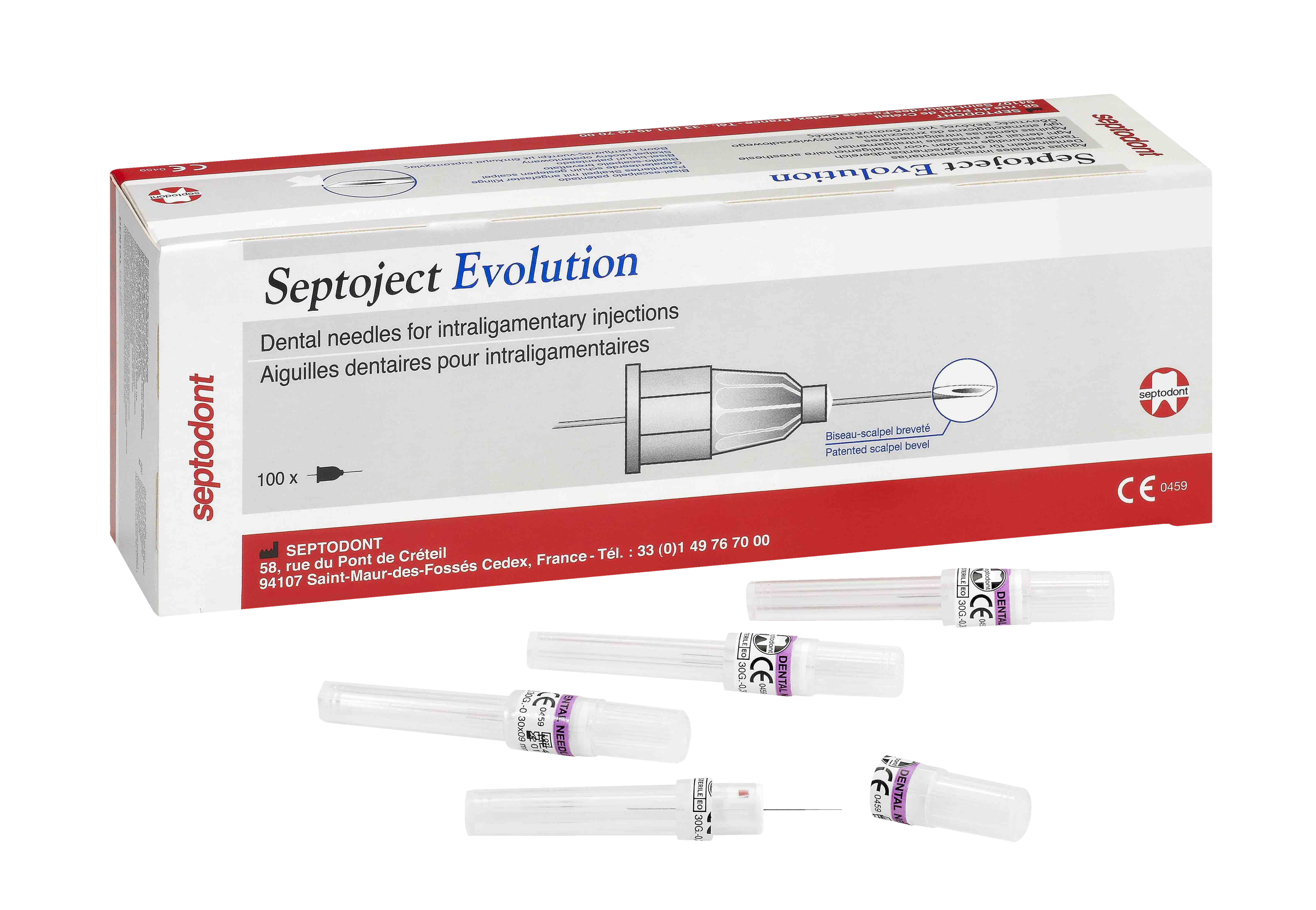 Septodont Septoject Evolution Needle Short 30G 25mm 100pk 1118803 ...