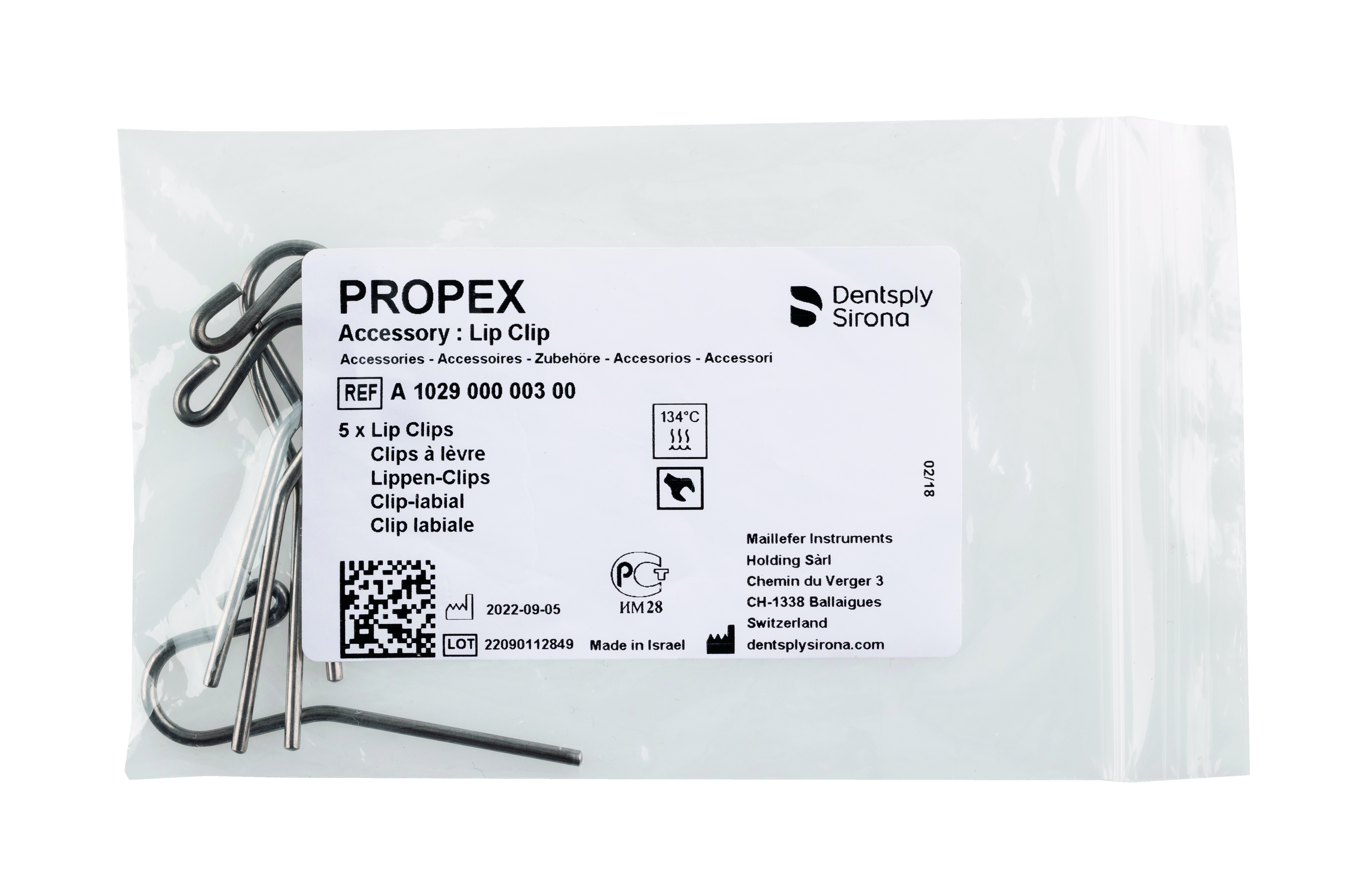 Dentsply Sirona Propex II Lip Clip 5pk 1120881 - Henry Schein - UK