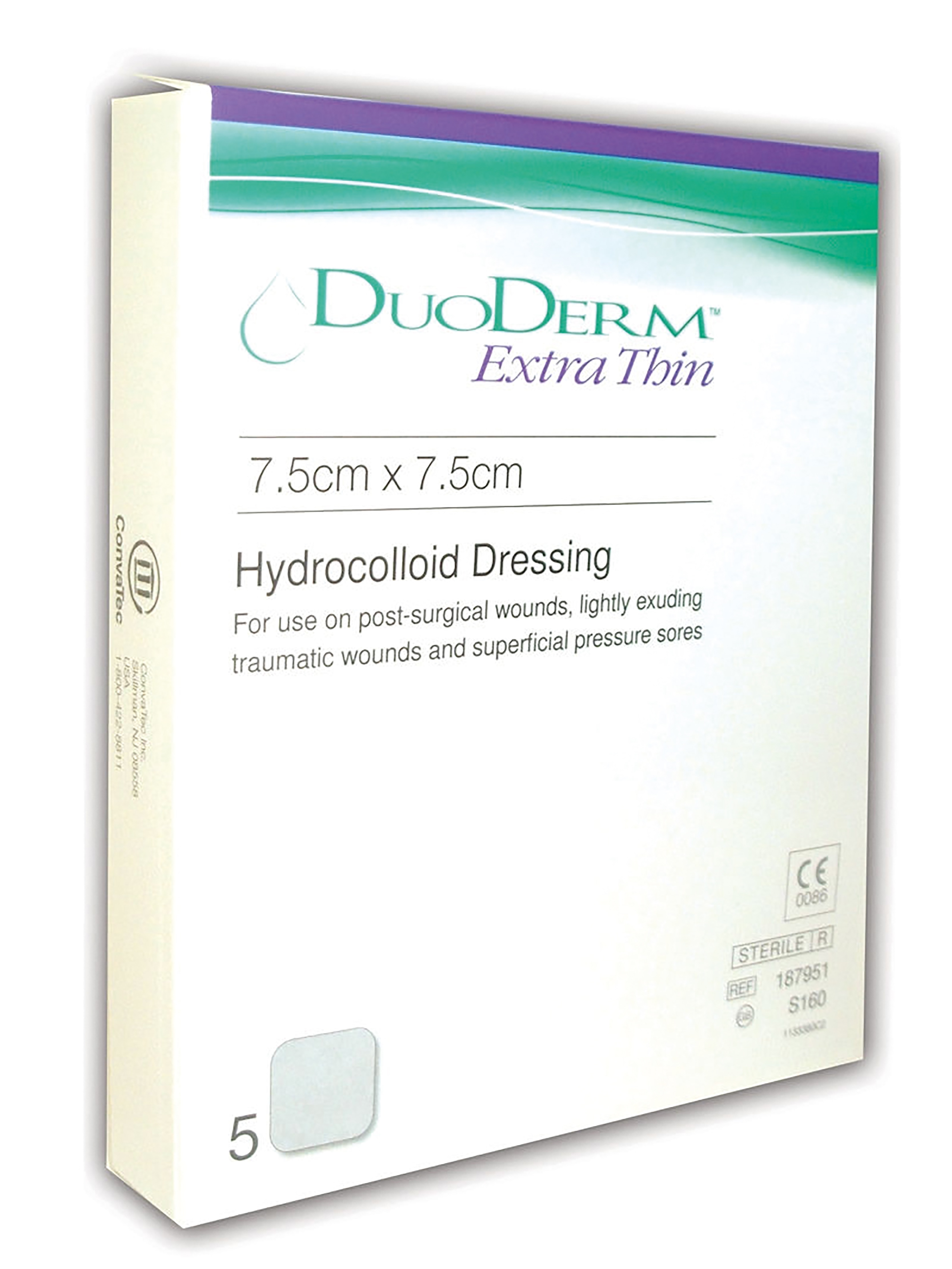 Convatec Inc Duoderm Extra Thin Dressing 7.5 x 7.5cm 5pk DRE511 - Henry ...