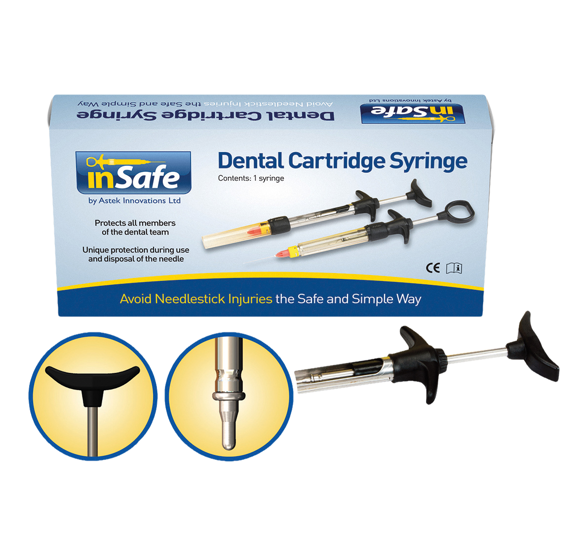 Young Innovations Inc inSafe Syringe Self Aspirating T-Type 2.2 1127866 ...