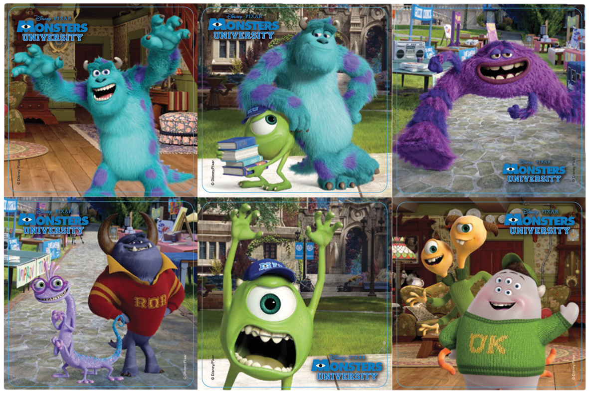 Sherman Speciality Stickers Monsters University 100pk 1129839 - Henry ...