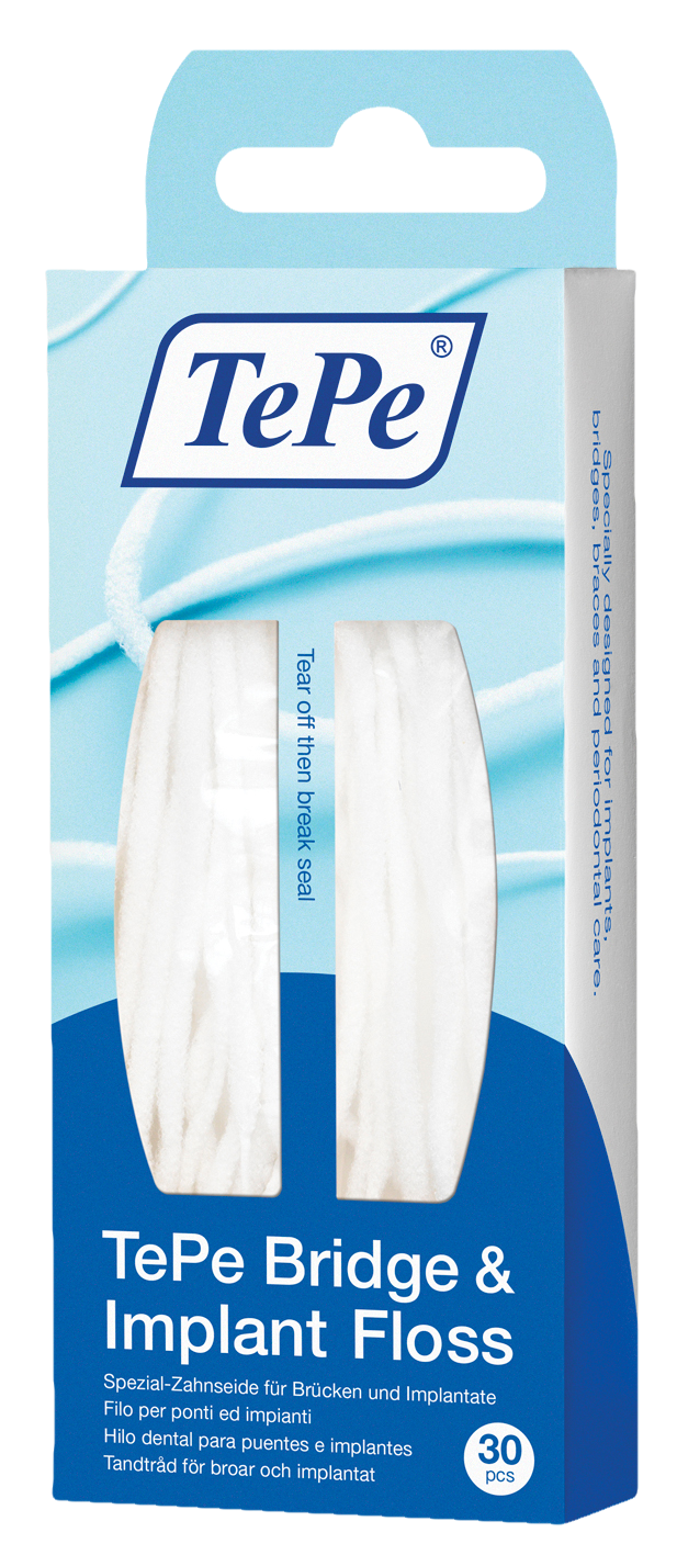 Tepe TePe Bridge & Implant Floss 30 Piece 10pk 1130211 - Henry Schein - UK