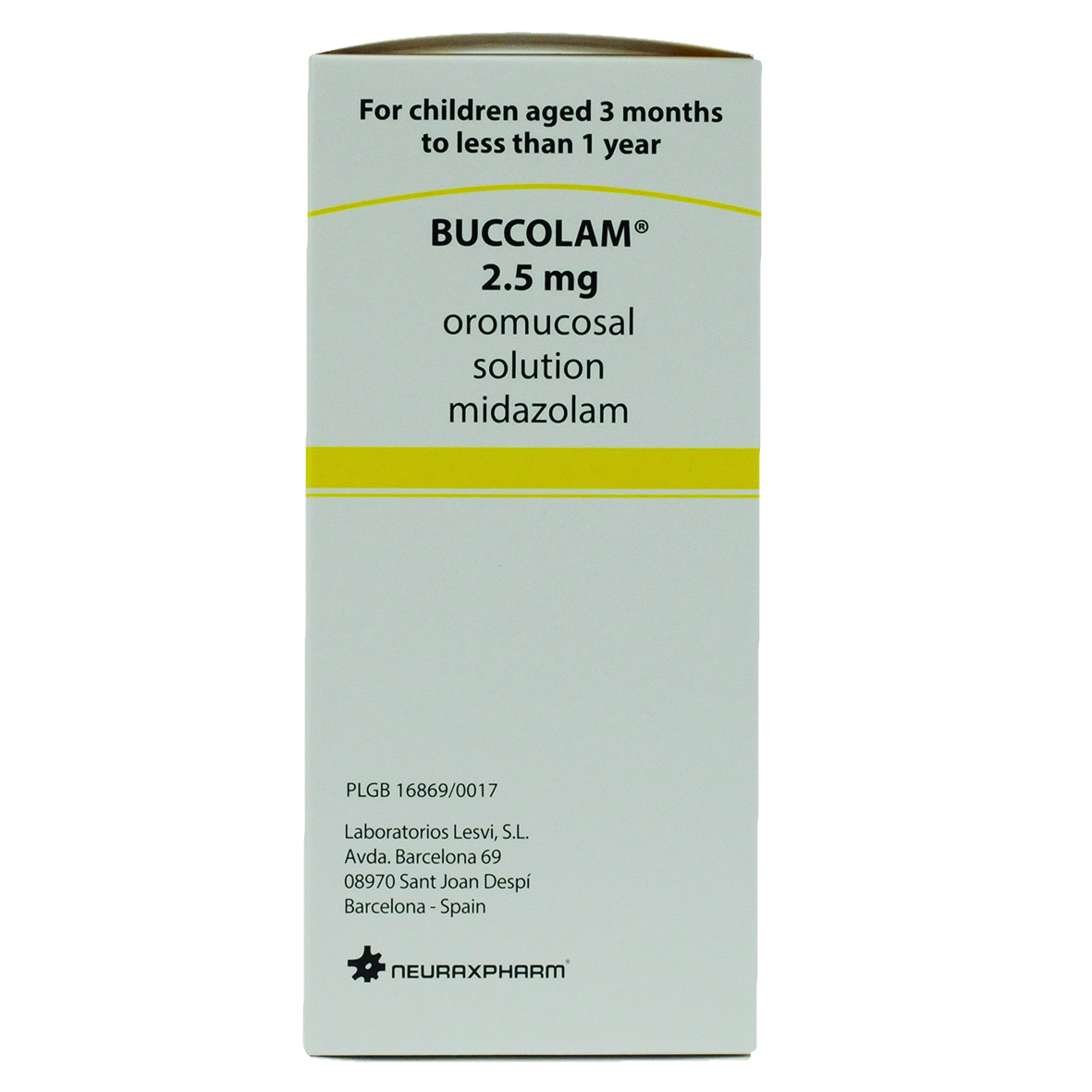 Neuraxpharm Pharmaceuticals SL Buccolam Oromucosal Solution Midazolam 2 ...