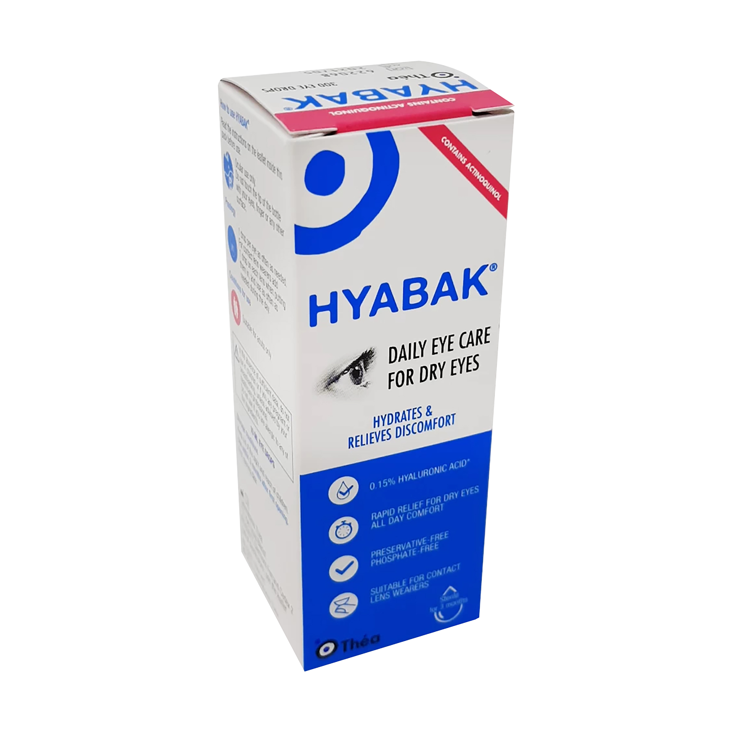 Thea Pharmaceuticals Hyabak 0.15% Ocular Lubricant 10ml PHA555 - Henry ...