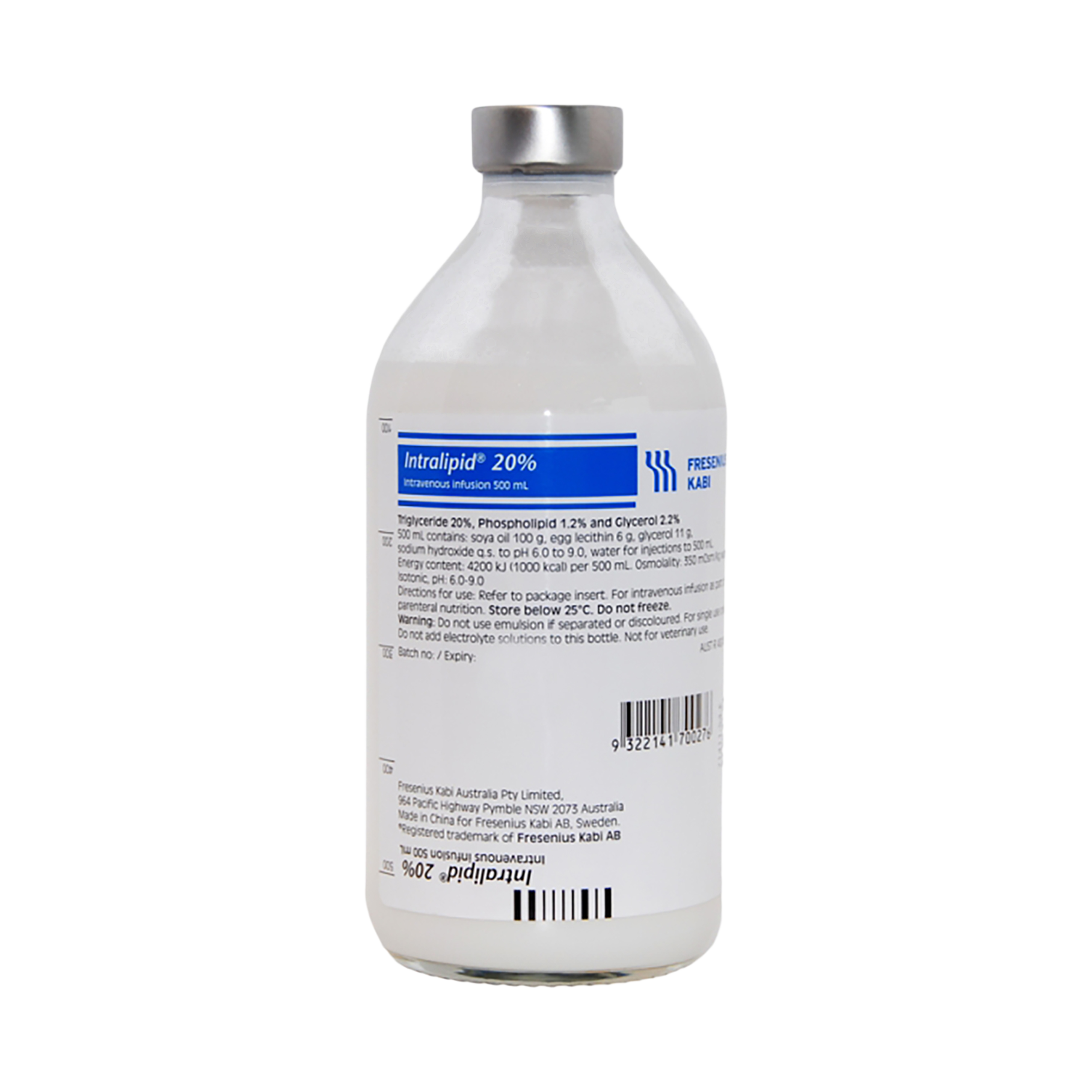Fresenius Health Care Group Intralipid 20% 500ml PHA560 - Henry Schein - UK