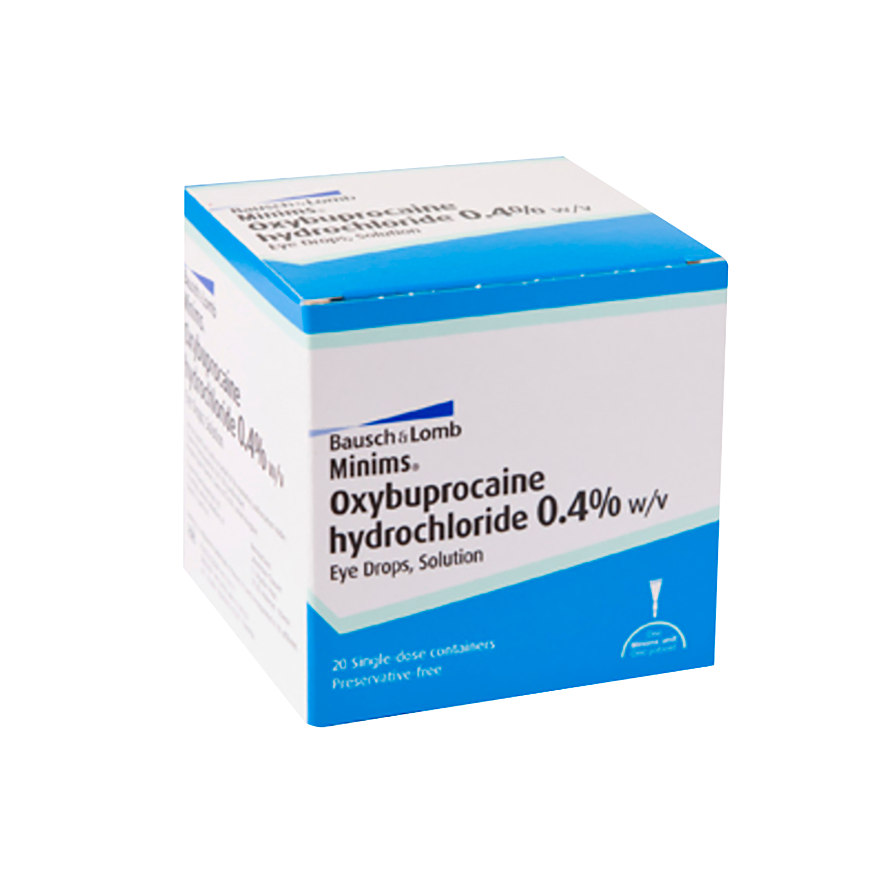 Bausch & Lomb Minims Oxybuprocaine 0.4% Single Dose 20pk PHA583 - Henry ...