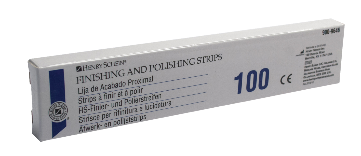 Henry Schein HS Finish and Polishing Strips Medium Fine 170mm 100pk ...