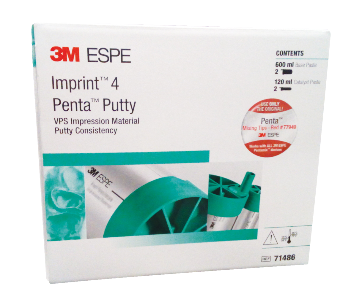 Solventum 3M Imprint 4 Penta Putty Refill 300ml 60ml 2pk 1133172 ...