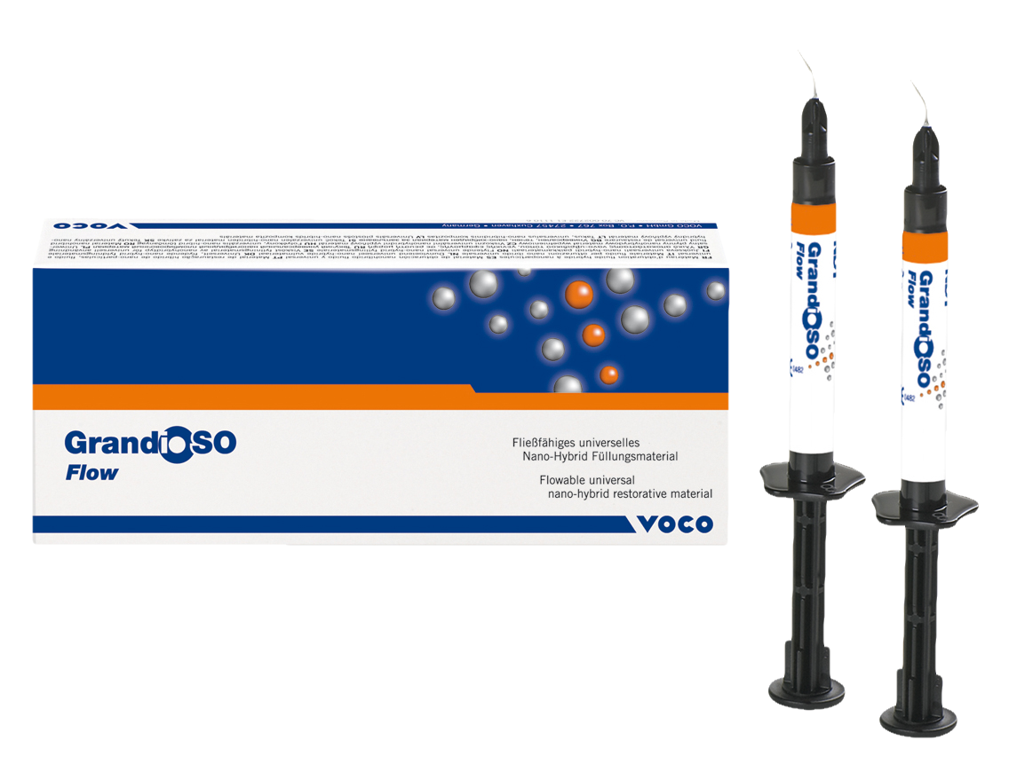 Voco GrandioSO Flow Syringe 2g A1 2pk 1134107 - Henry Schein - UK