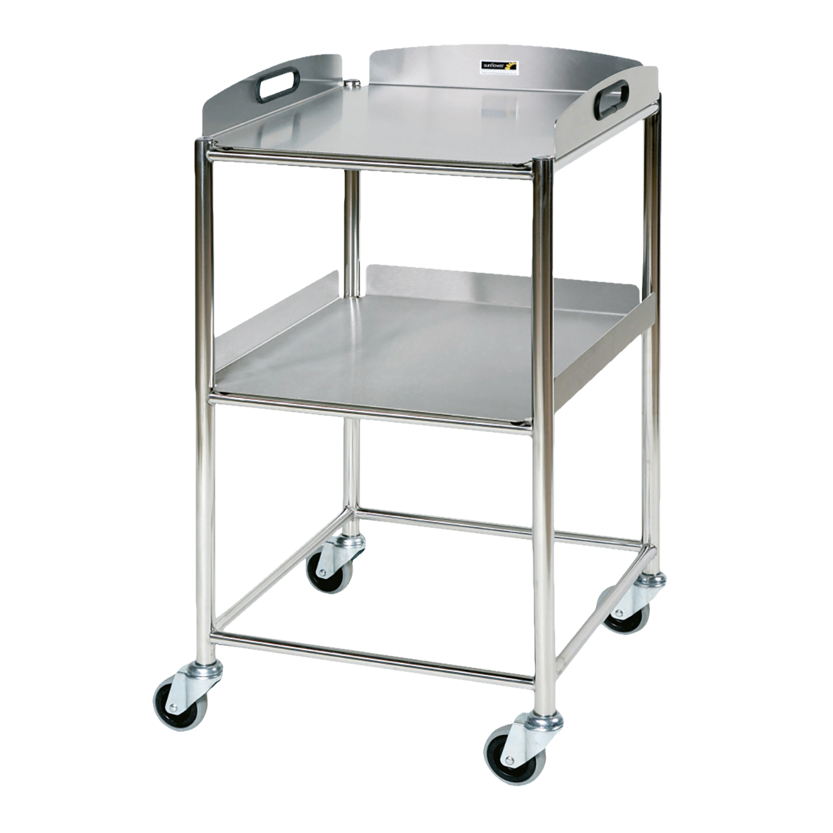Sunflower Medical Surgical Trolley 46cm with 2 S Steel Trays FUR16803 ...