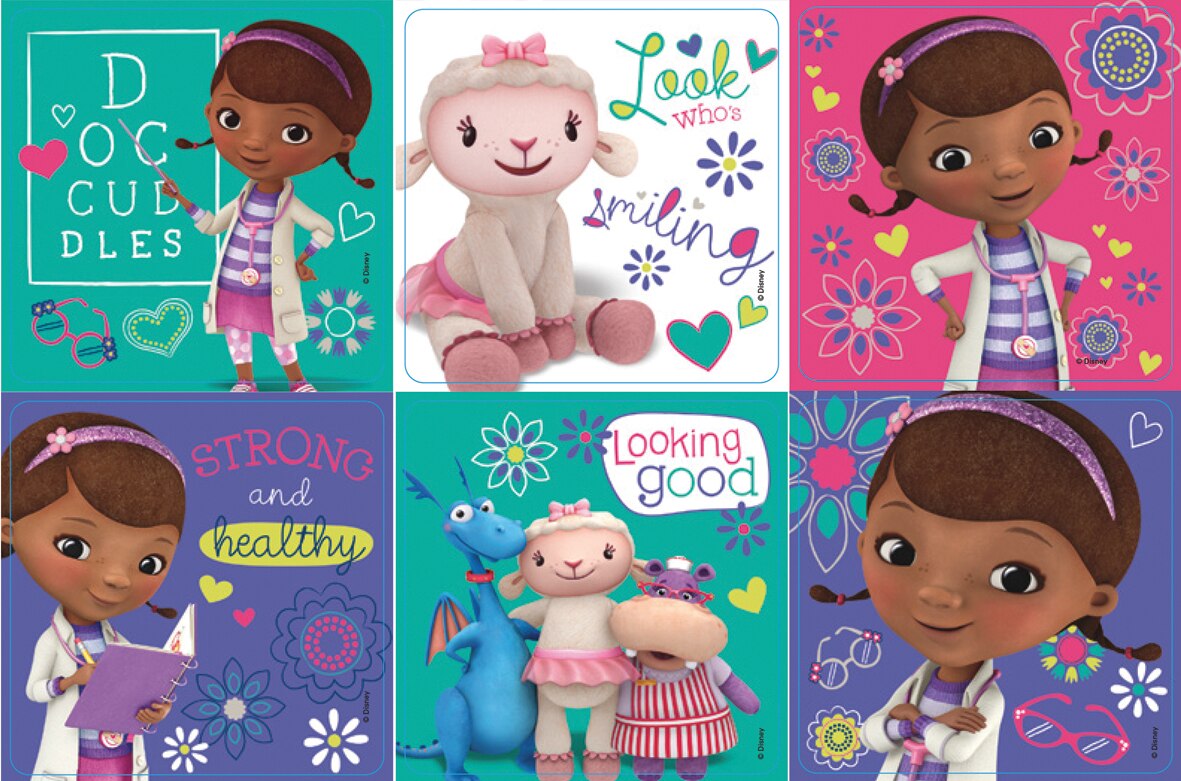 Sherman Speciality Stickers Doc McStuffins 100pk 1135358 - Henry Schein ...