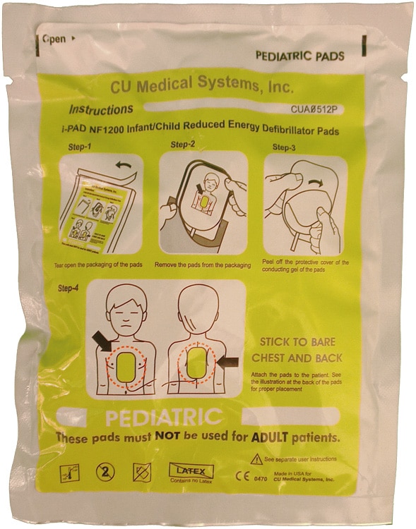 CU Medical Systems iPad AED SP1 Defibrillator Pads Paediatric 1155701 ...