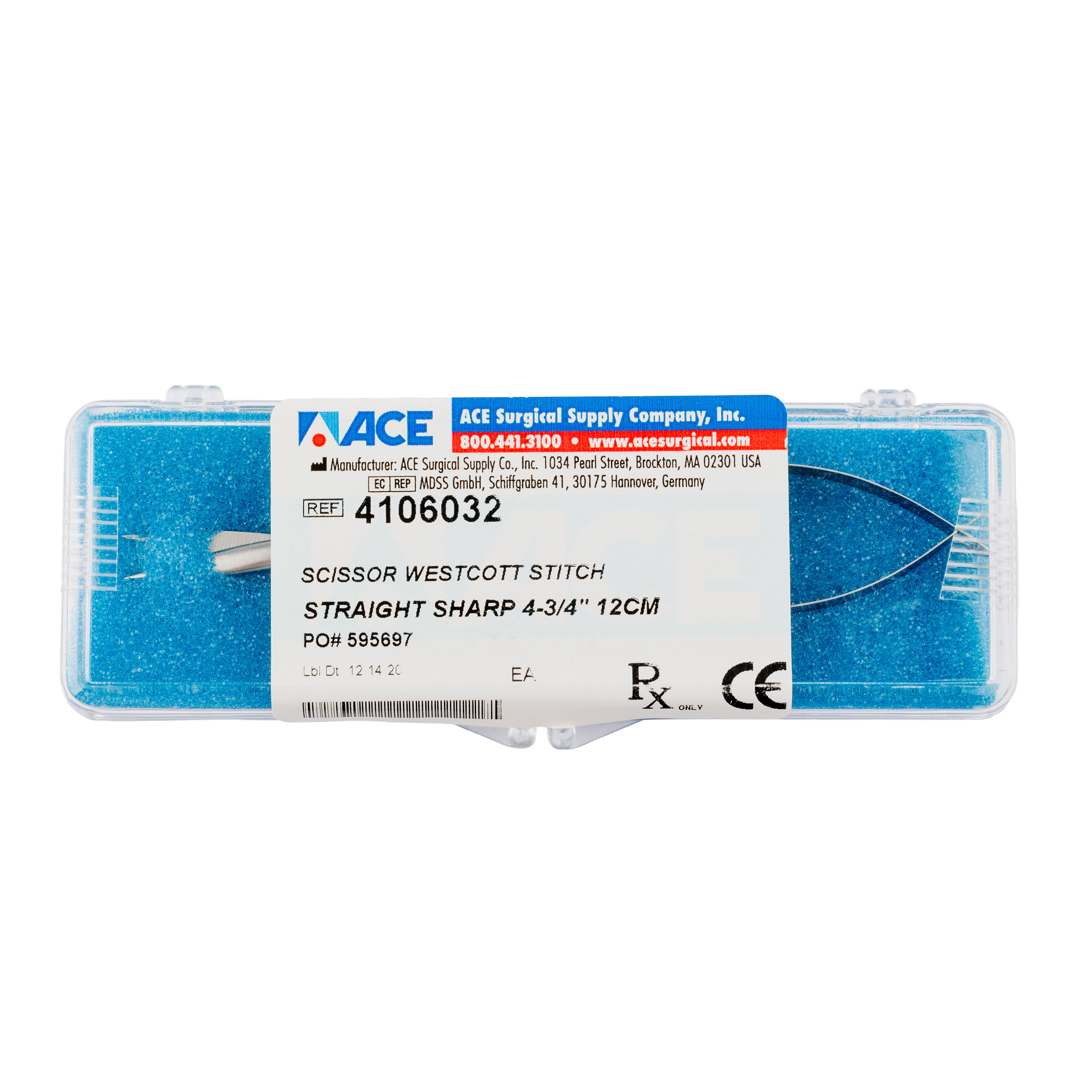 Scissors Westcott Stitch Straight Sharp 12cm