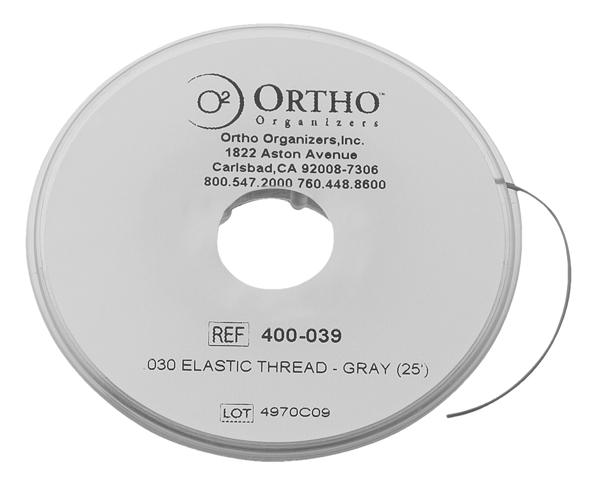 Ortho Organizers Elastic Thread Grey .025 Spool 50ft 1164377 - Henry ...