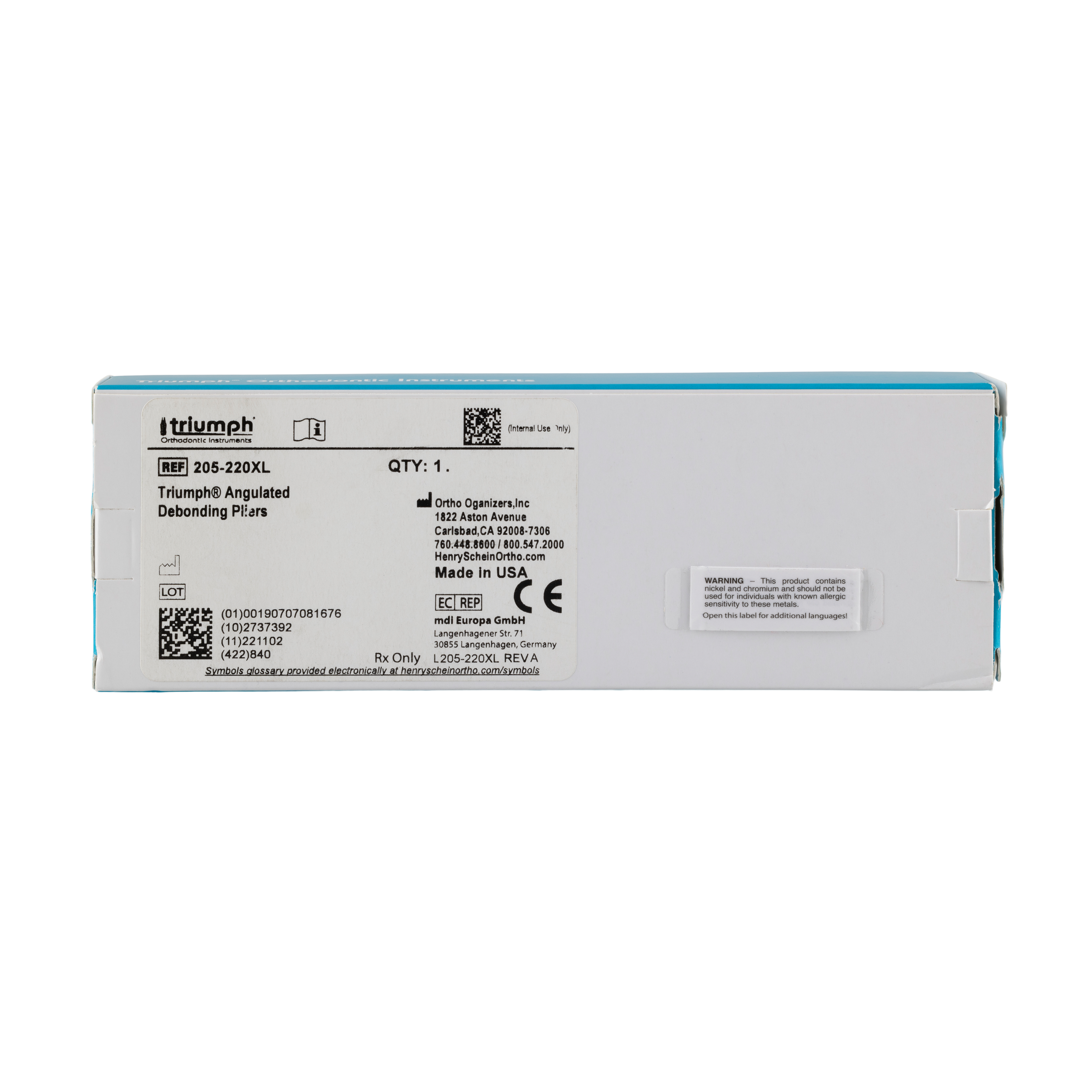 Ortho Organizers Triumph Angulated Debonding Plier 1166537 - Henry ...