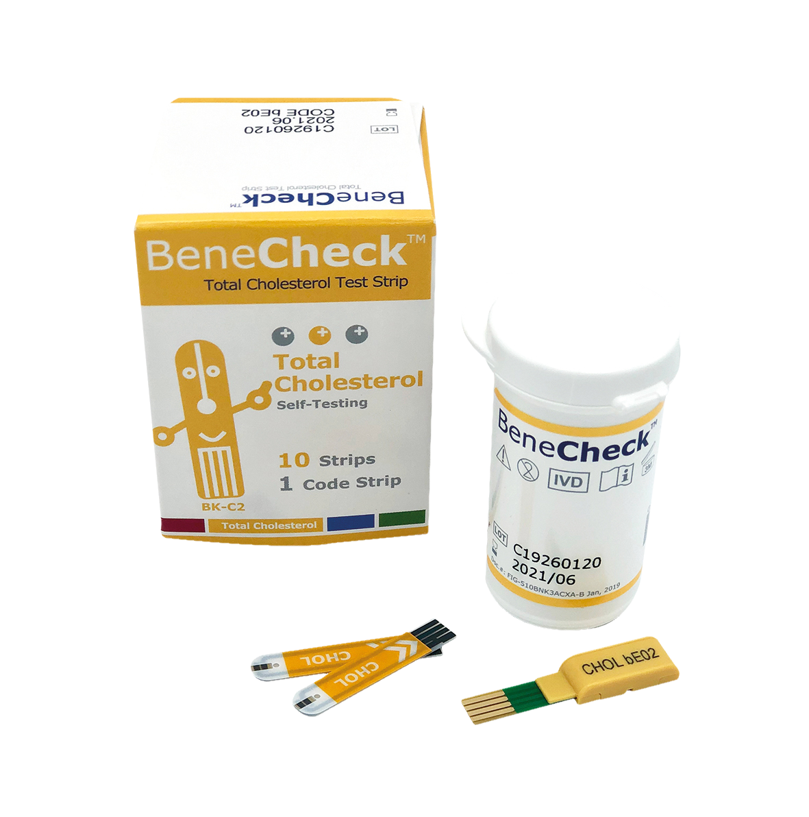 Kays Medical Ltd BeneCheck Plus Cholesterol Strips 10pk BLD143 - Henry ...