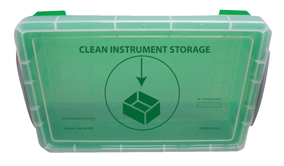 Aura Infection InstruBox Storage of Clean Instruments Green 1173778 ...
