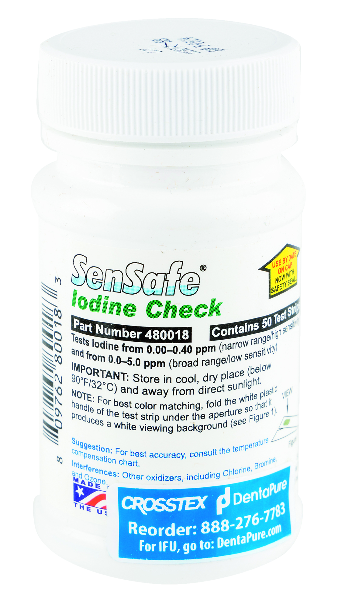 Crosstex DentaPure Waterline Treatment Test Strips 50pk 1175483 - Henry ...