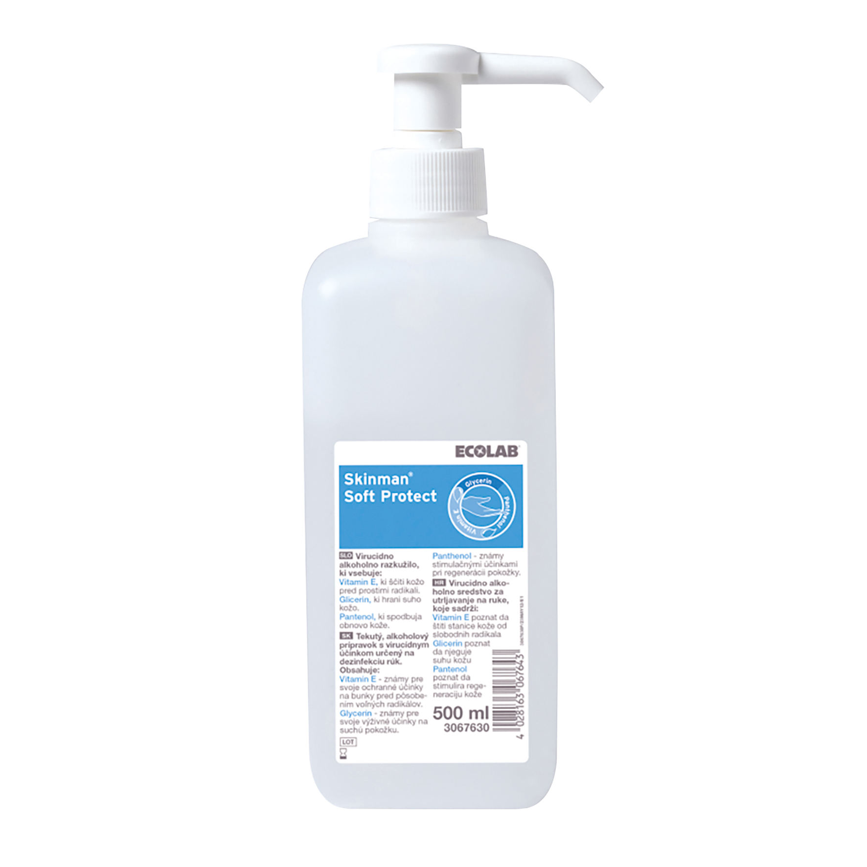 Ecolab Skinman Soft Protect Pump 500ml CON444 - Henry Schein - UK
