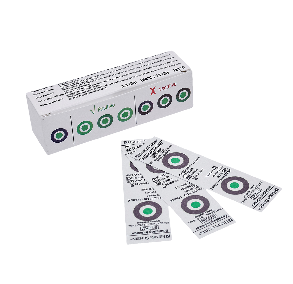 Henry Schein HS Class 6 Indicator Test 100 Strips 200 Tests 9880811 ...